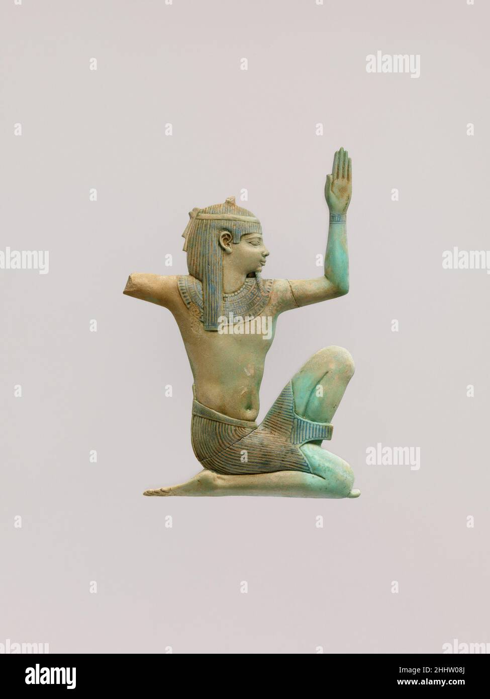 Inlay of the hieroglyphic sign "heh" meaning "millions of years" 4th ...