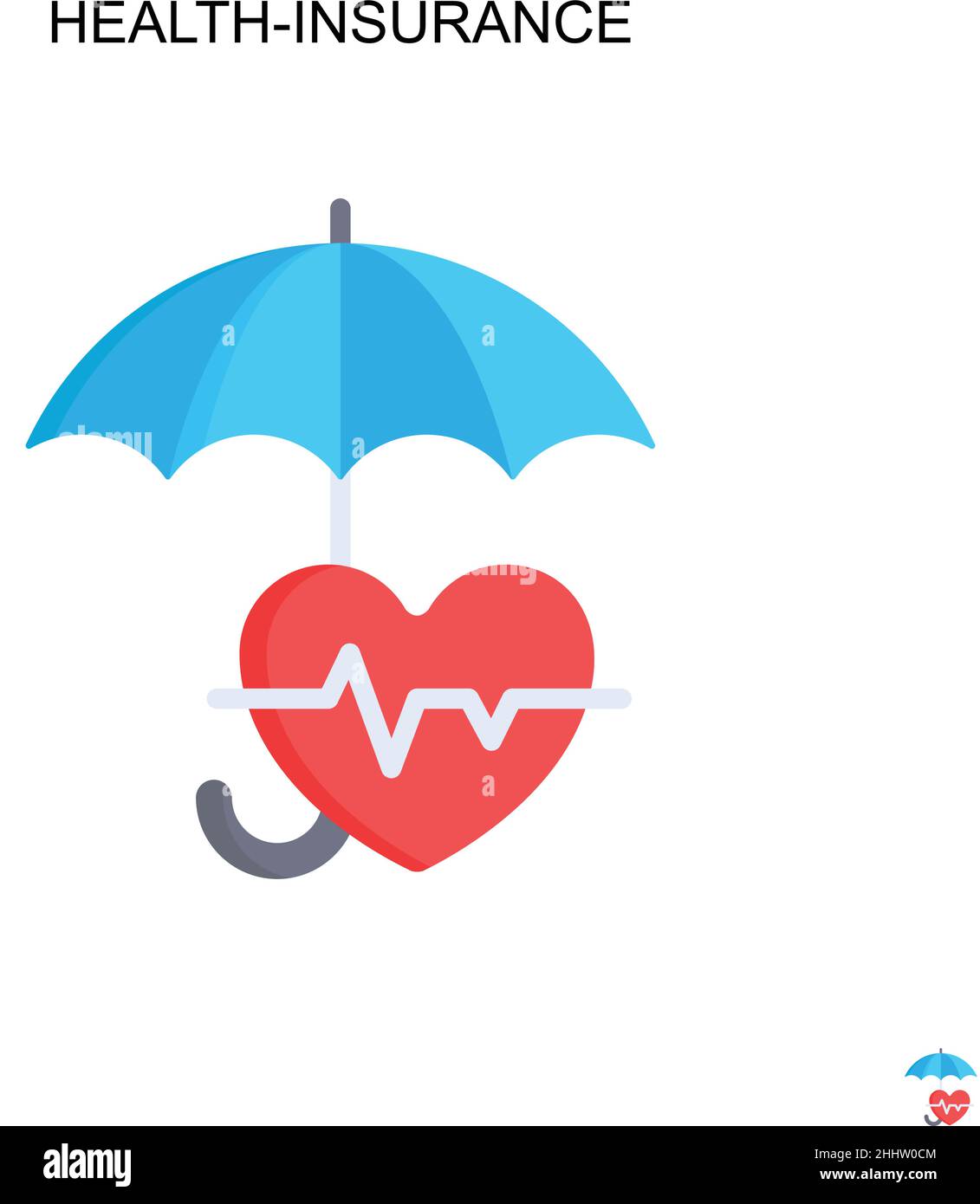 Health-insurance Simple vector icon.Perfect color modern pictogram on ...