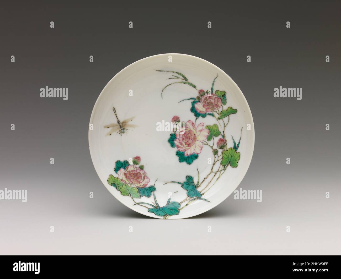 Dish with Peonies and Dragonfly 18th century China The creation in the ...