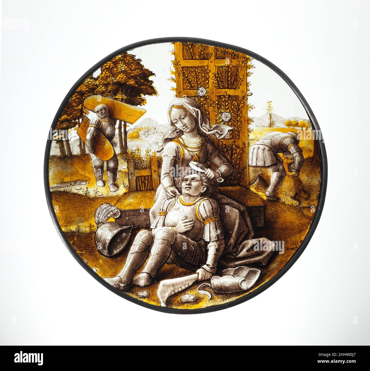 Roundel with Delilah Cutting the Hair of Samson ca. 1520–25 North ...