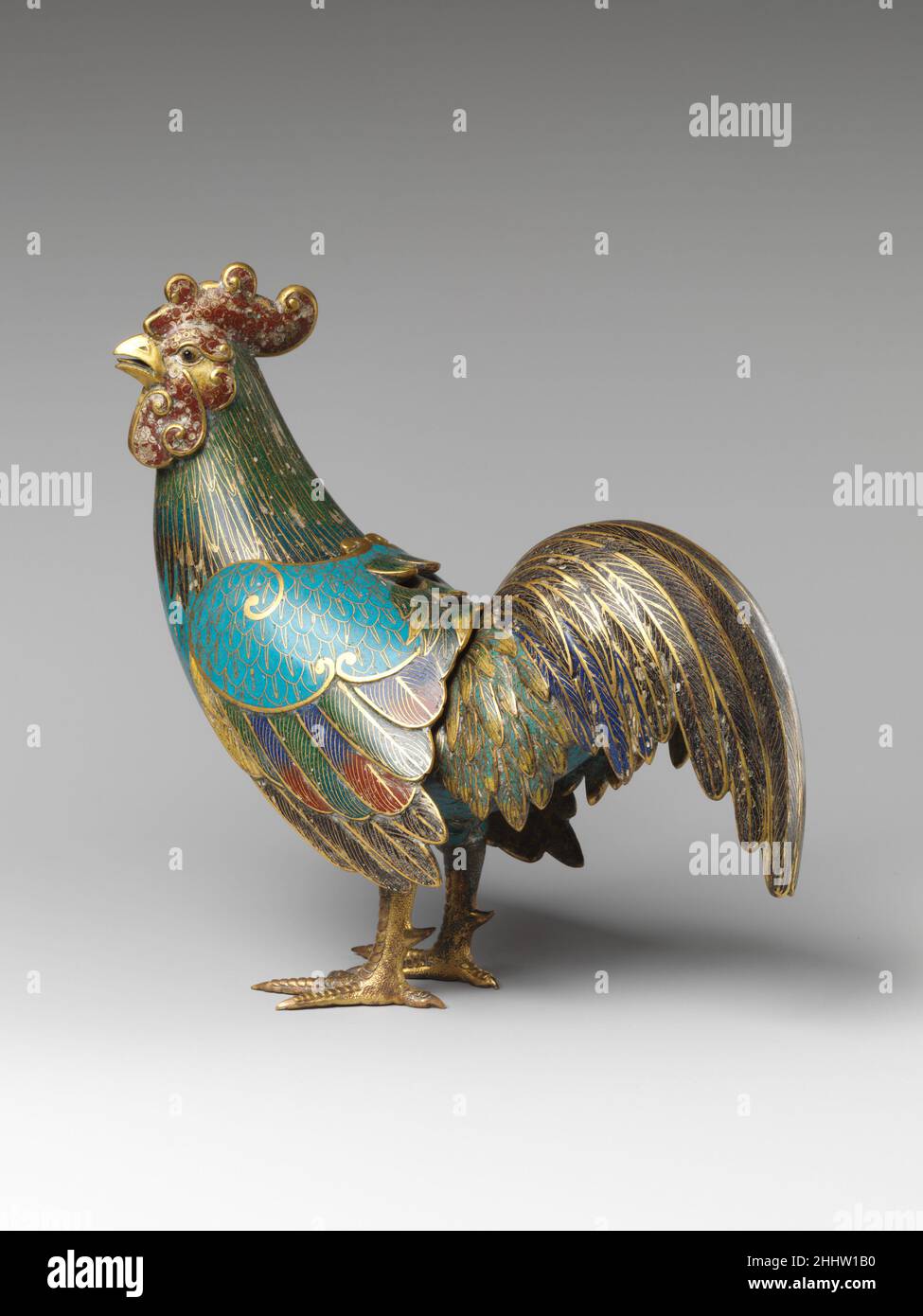 Incense Burner in the Shape of a Rooster 18th century China A symbol of ...