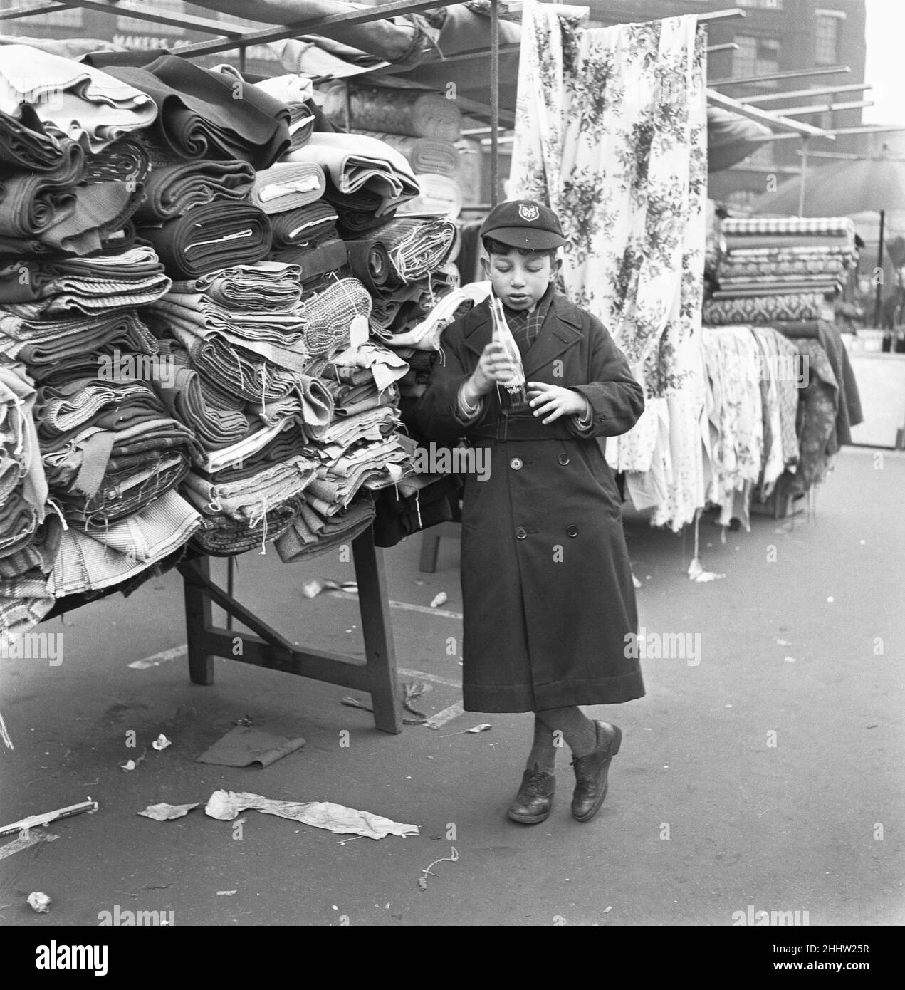School boy Bernard Goodman (10) helps his father on his days off at the ...
