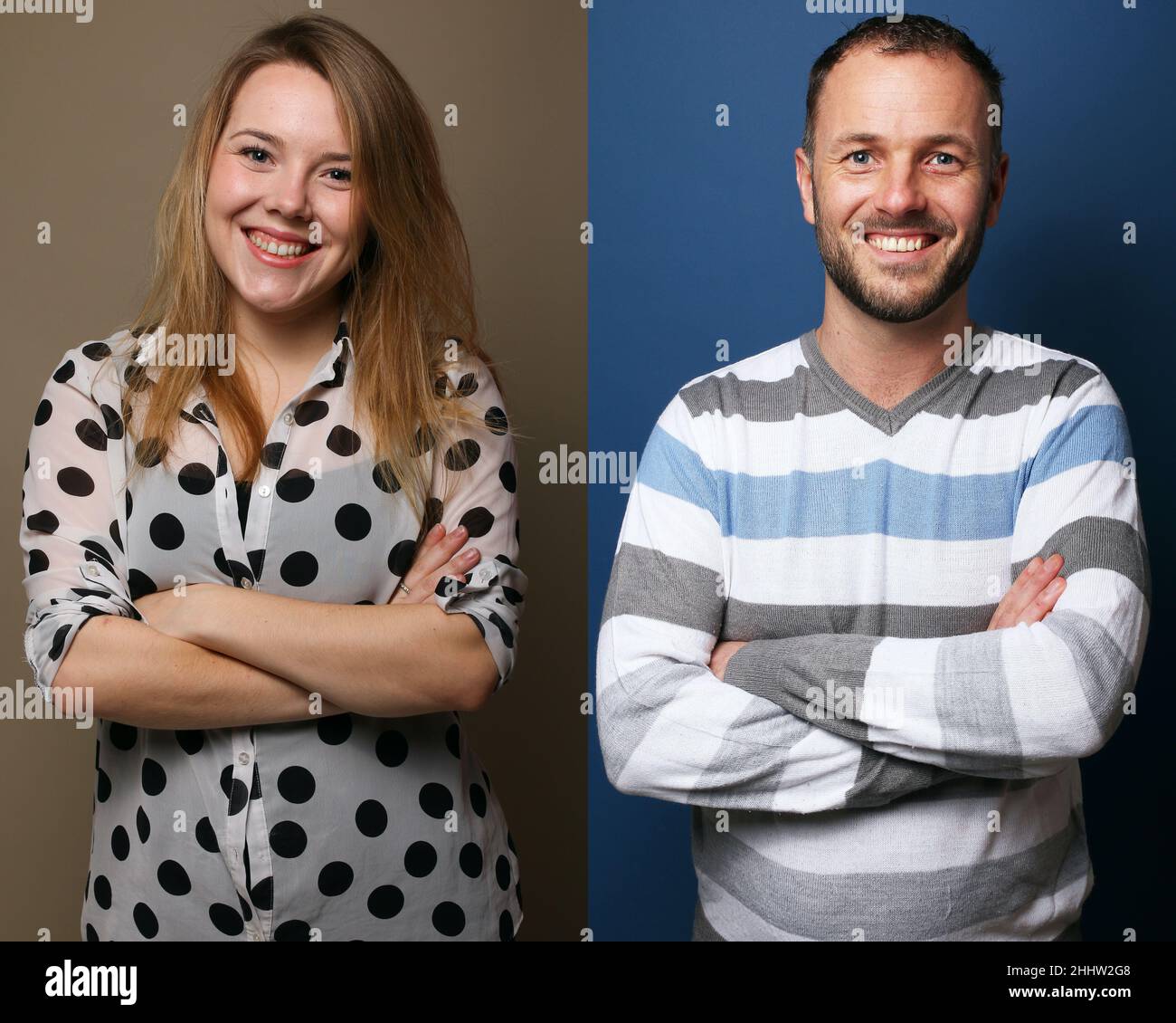 Group of people in a collage Stock Photo - Alamy