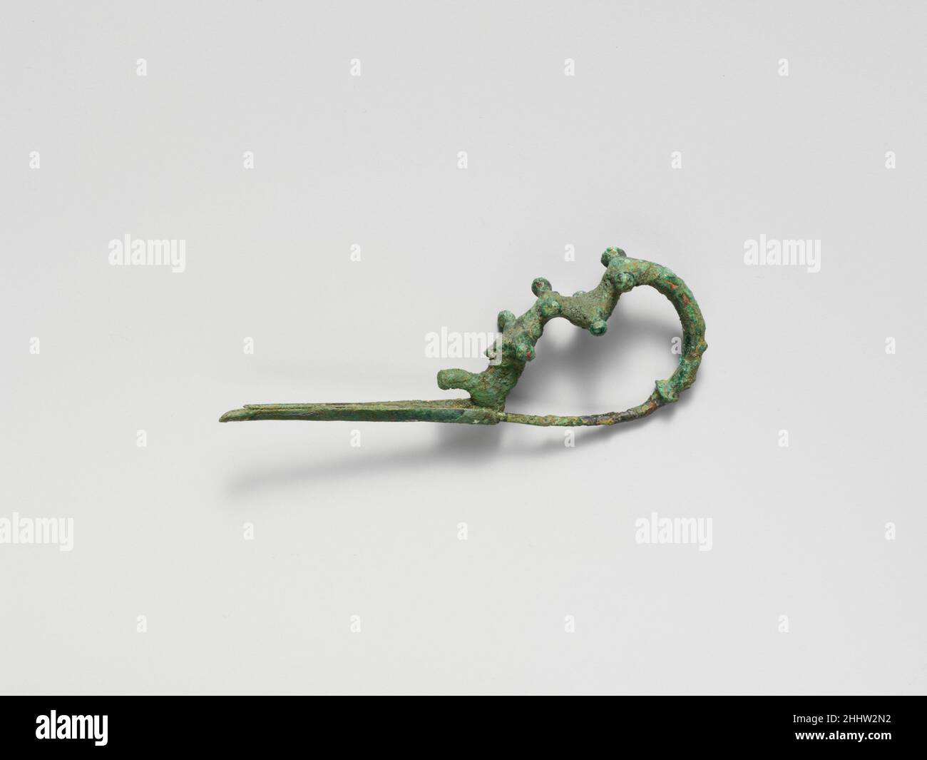 Bronze dragon-type fibula (safety pin) 8th century B.C. Villanovan ...