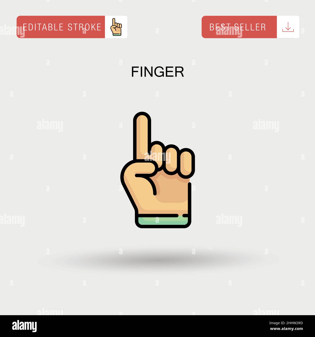 Index finger outline hi-res stock photography and images - Alamy
