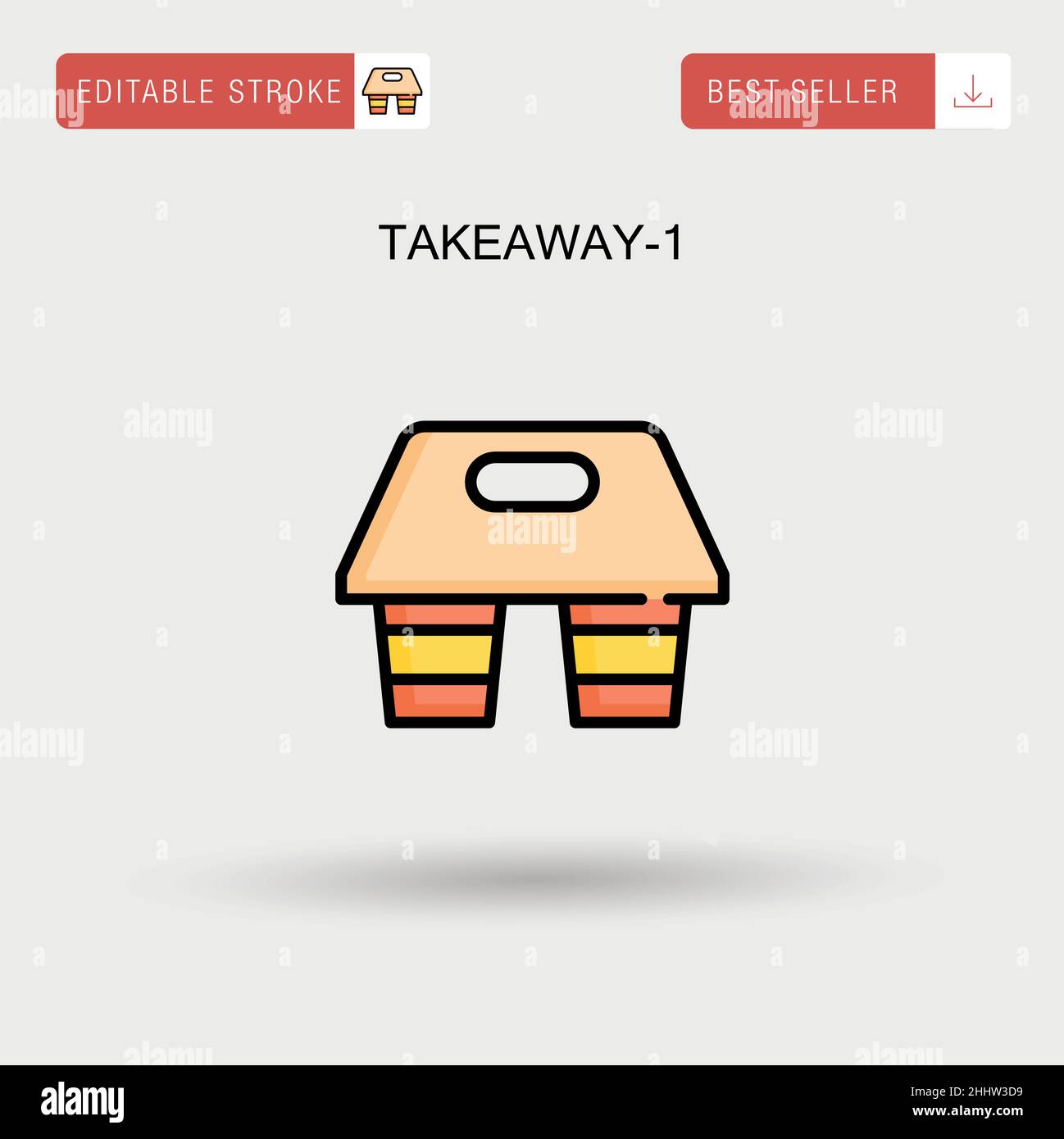 Food shop takeaway icon Stock Vector Images - Alamy