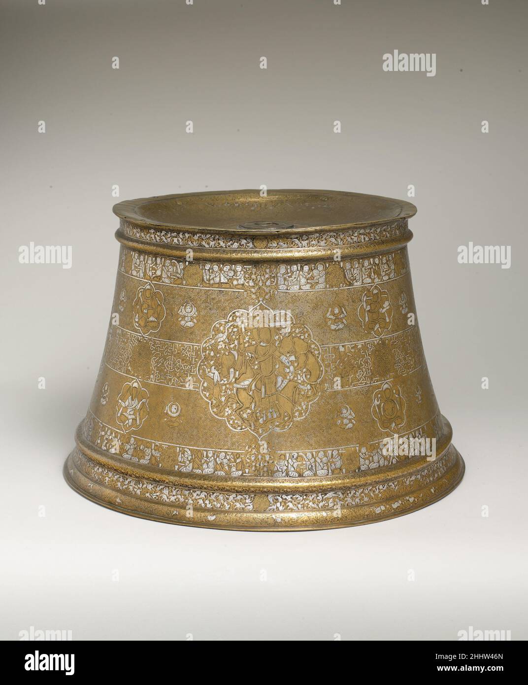 Candlestick with Enthronement Scene second quarter 13th century This ...