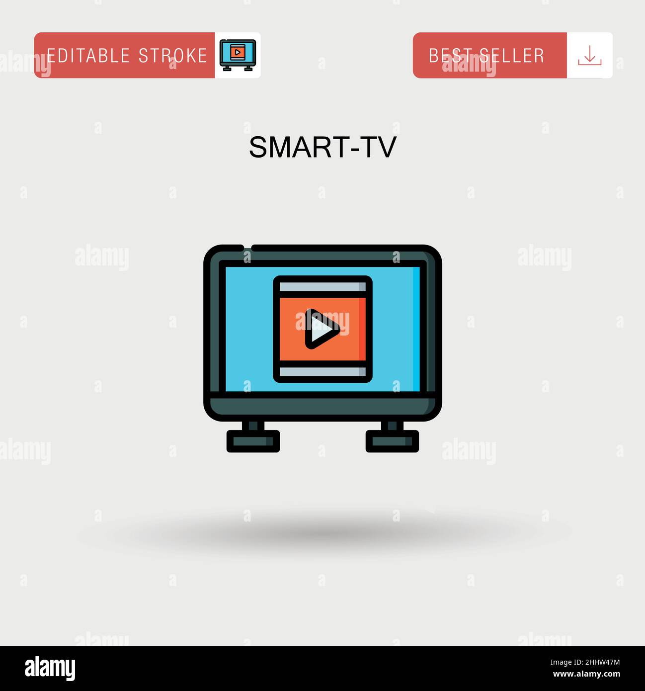 Smart tv watching Stock Vector Images - Alamy