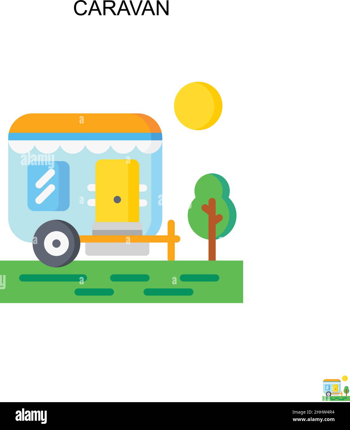 Campervan icon Stock Vector Images - Alamy