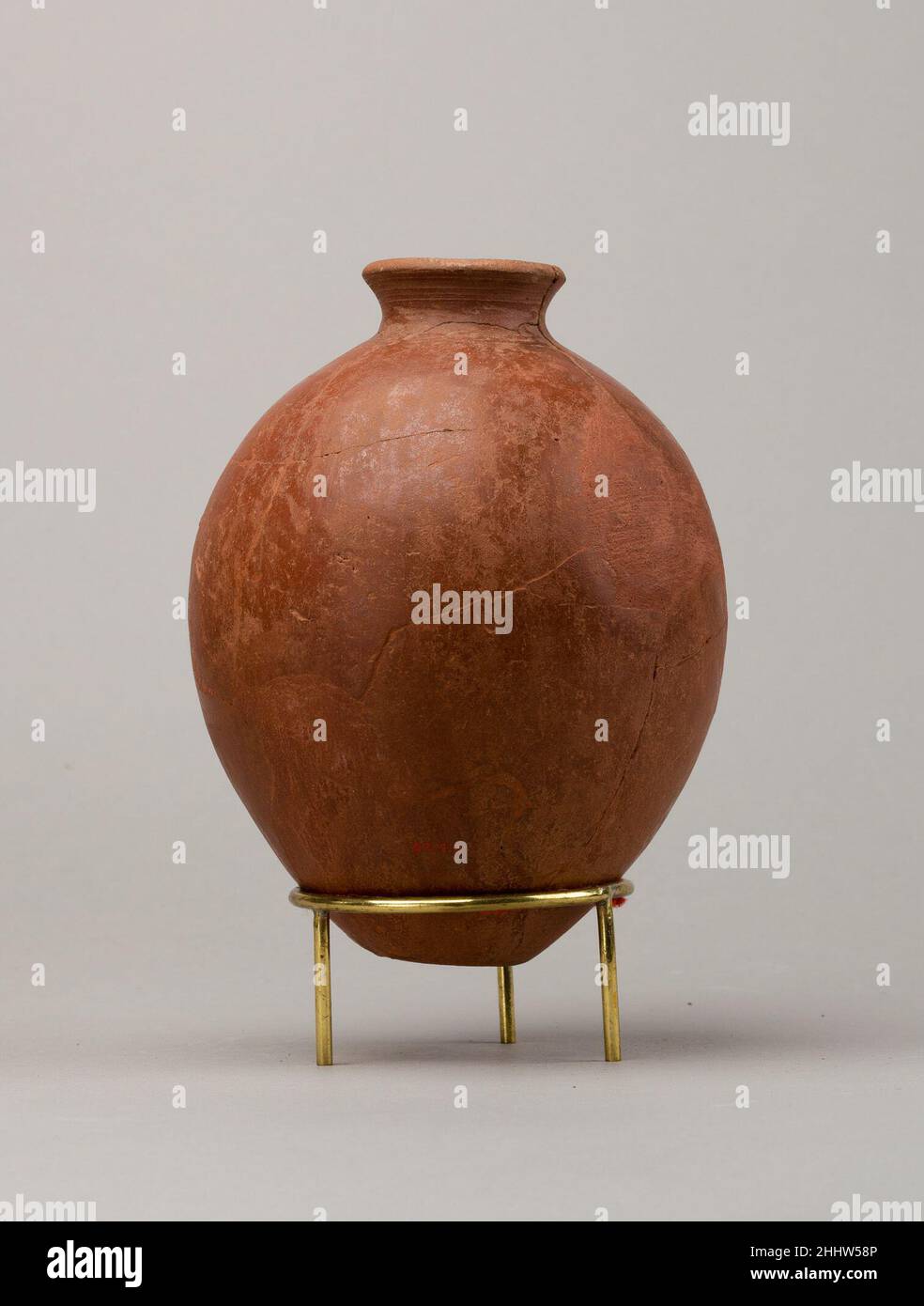 Red polish ware jar ca. 4500–4000 B.C. (?) Predynastic Period. Red ...