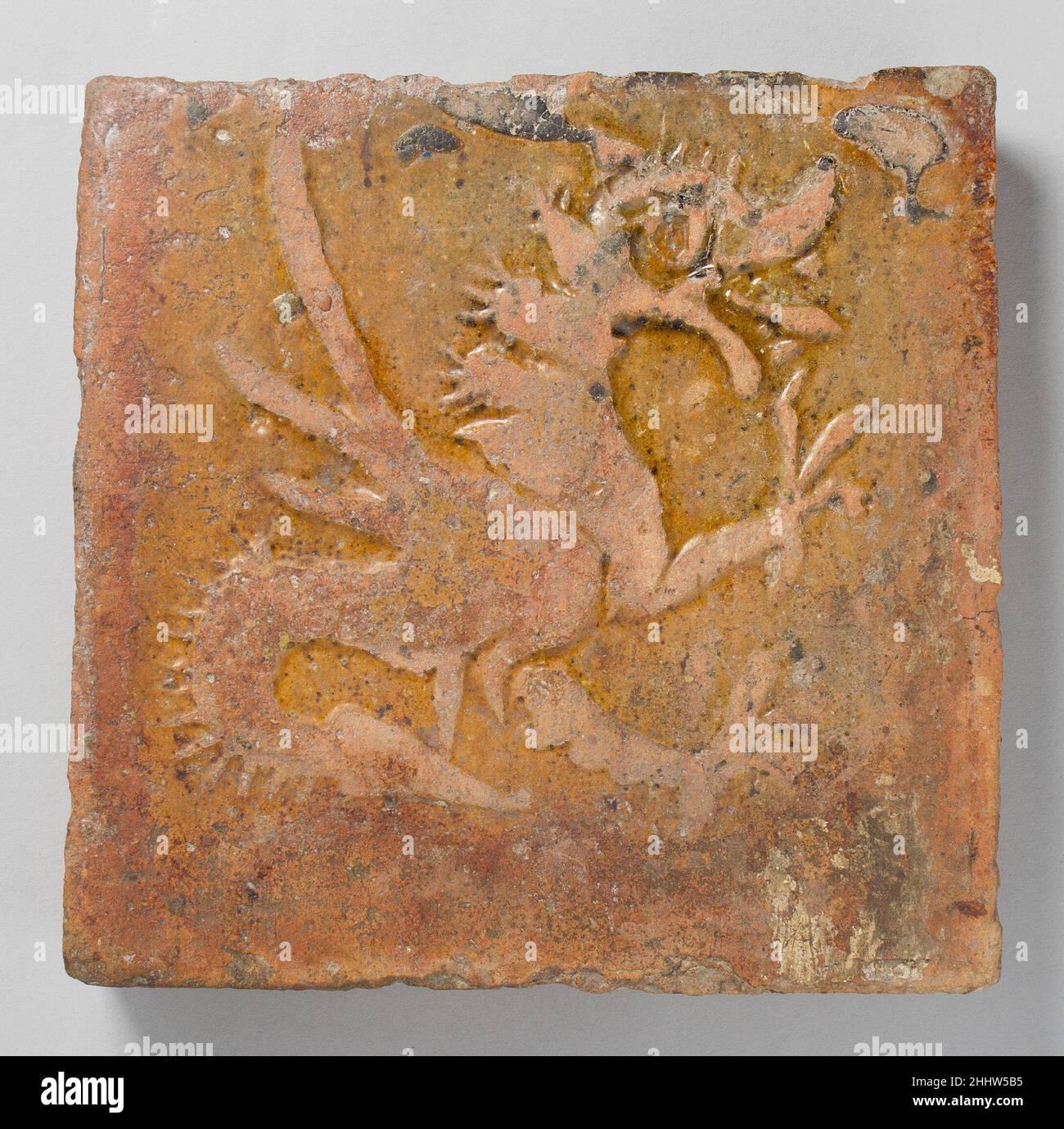 Molded Tile late 13th–early 14th century Austrian. Molded Tile ...