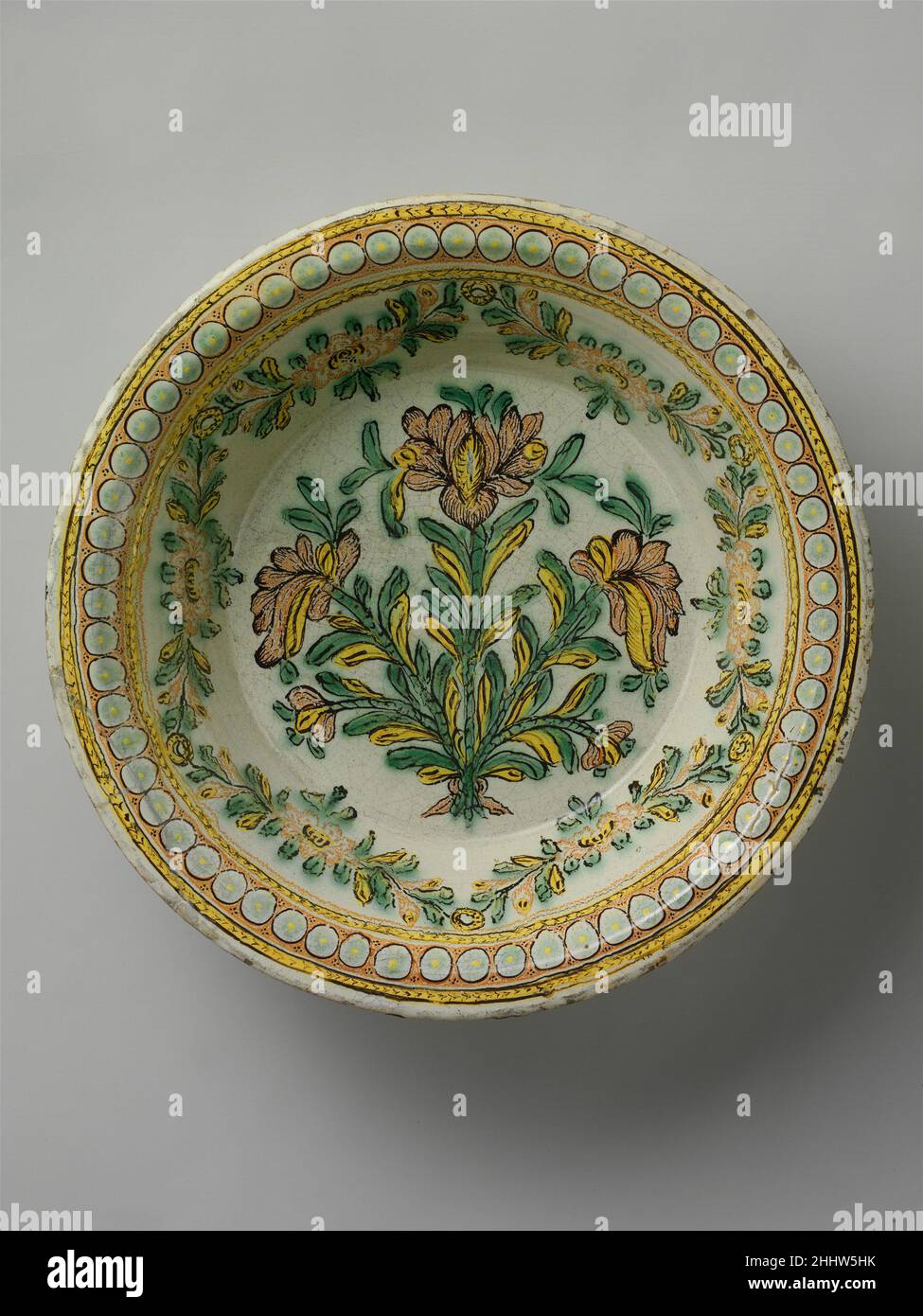 Wash Basin ca. 1850 Mexican. Wash Basin 9732 Stock Photo - Alamy