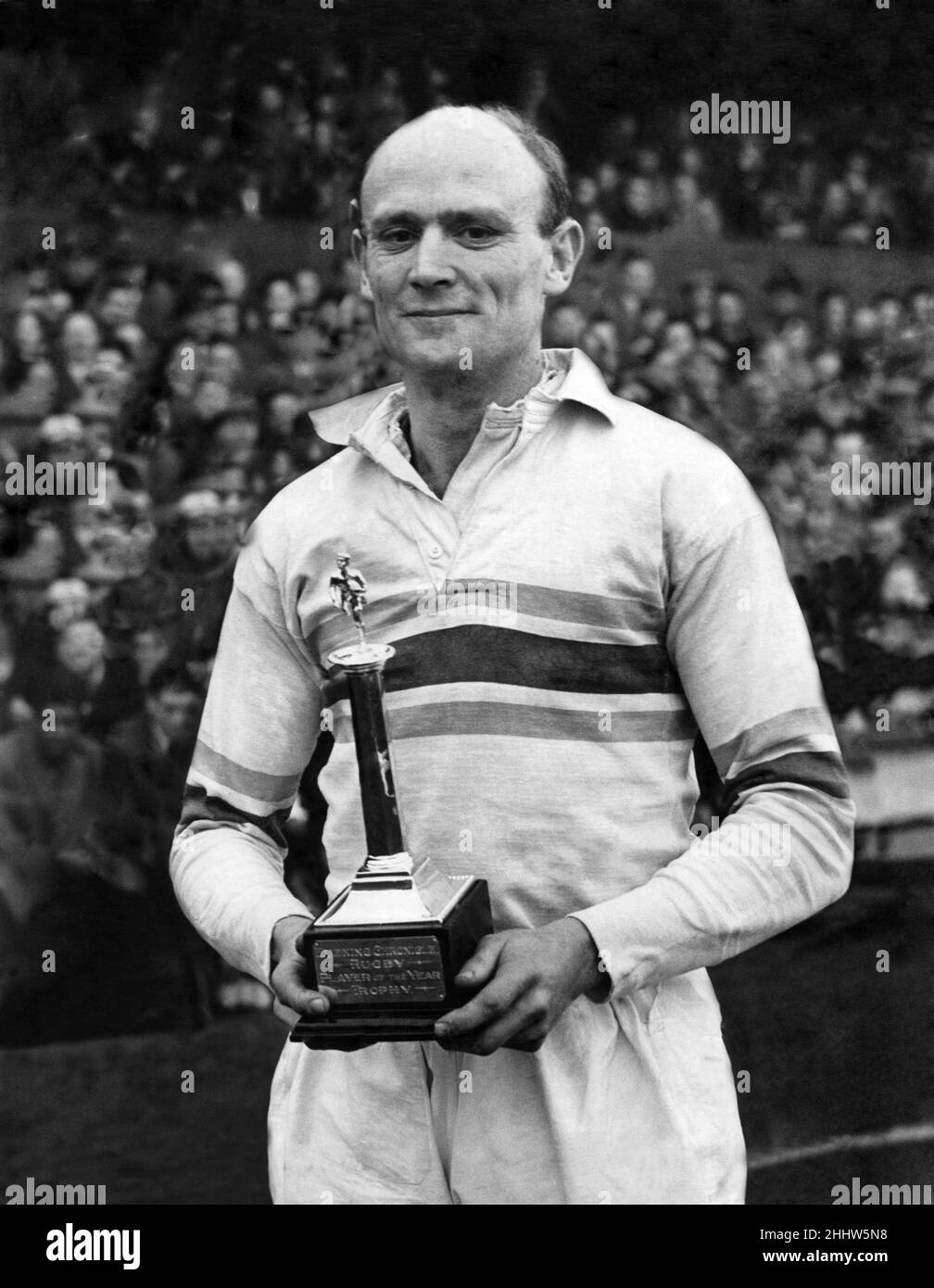 Bevan Brian of Warrington. Rugby player of the year. December 1955 ...