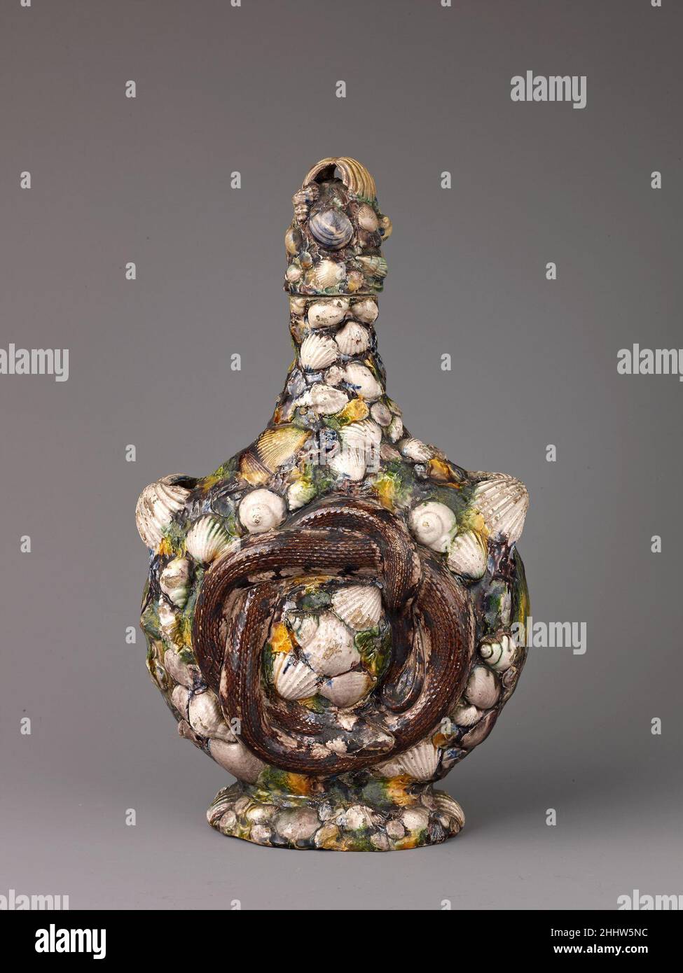 Pilgrim Flask probably 1556–67 Bernard Palissy French Bernard Palissy ...