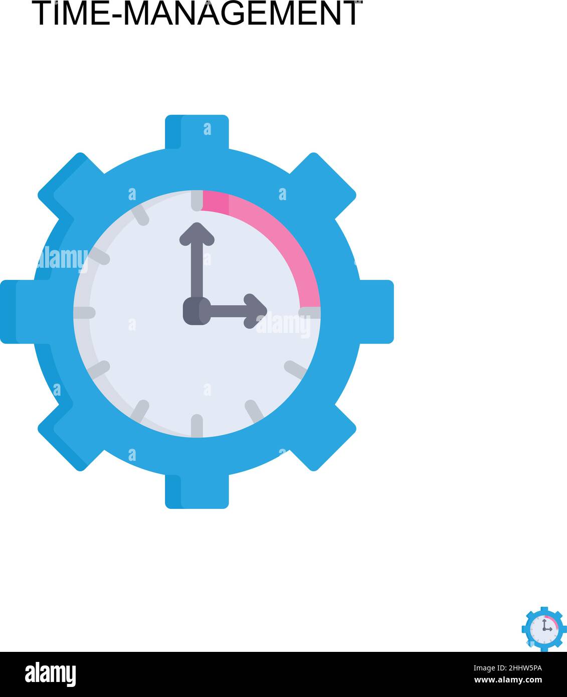 Time-management Simple vector icon.Perfect color modern pictogram on ...