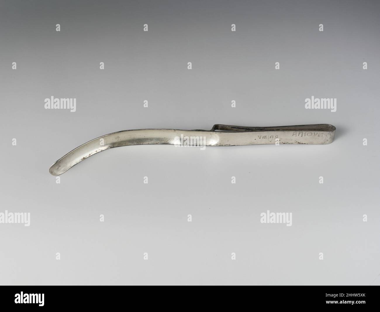 Silver strigil (scraper) early 3rd century B.C. Possibly South Italian ...