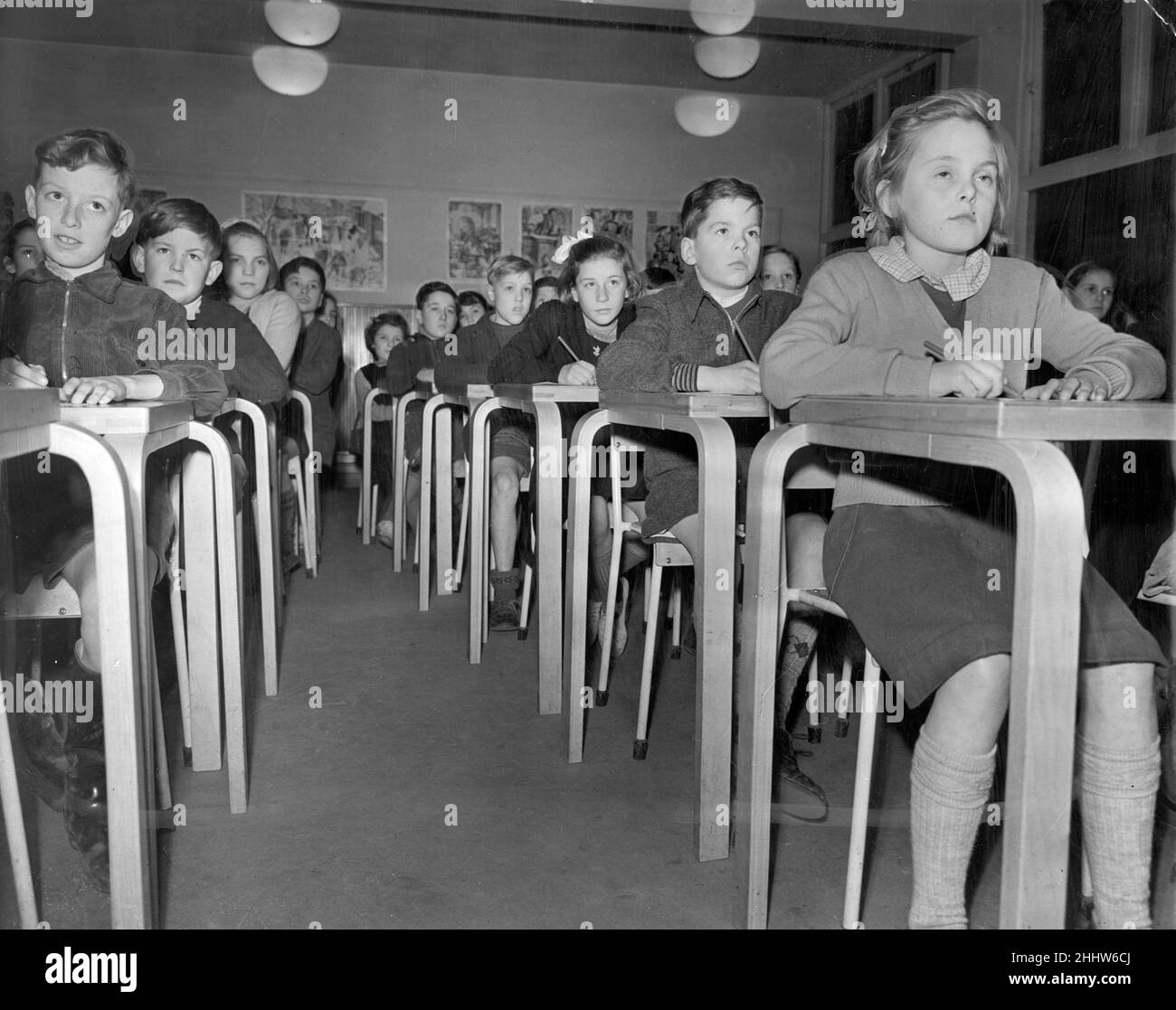 1950s school class Black and White Stock Photos & Images - Alamy