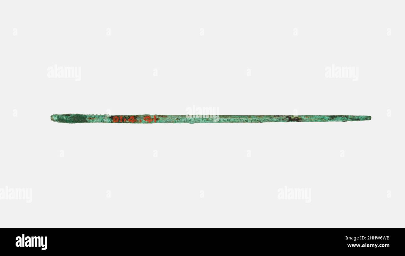 Copper pin? ca. 2650 B.C. Early Dynastic Period. Copper pin?. ca. 2650 ...