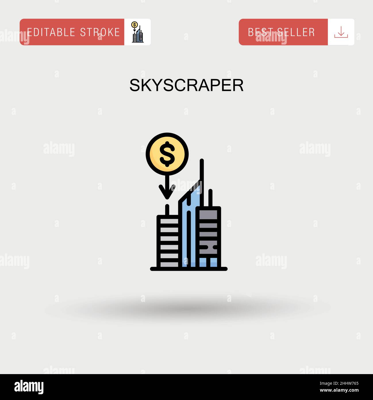 Skyscraper office Stock Vector Images - Alamy