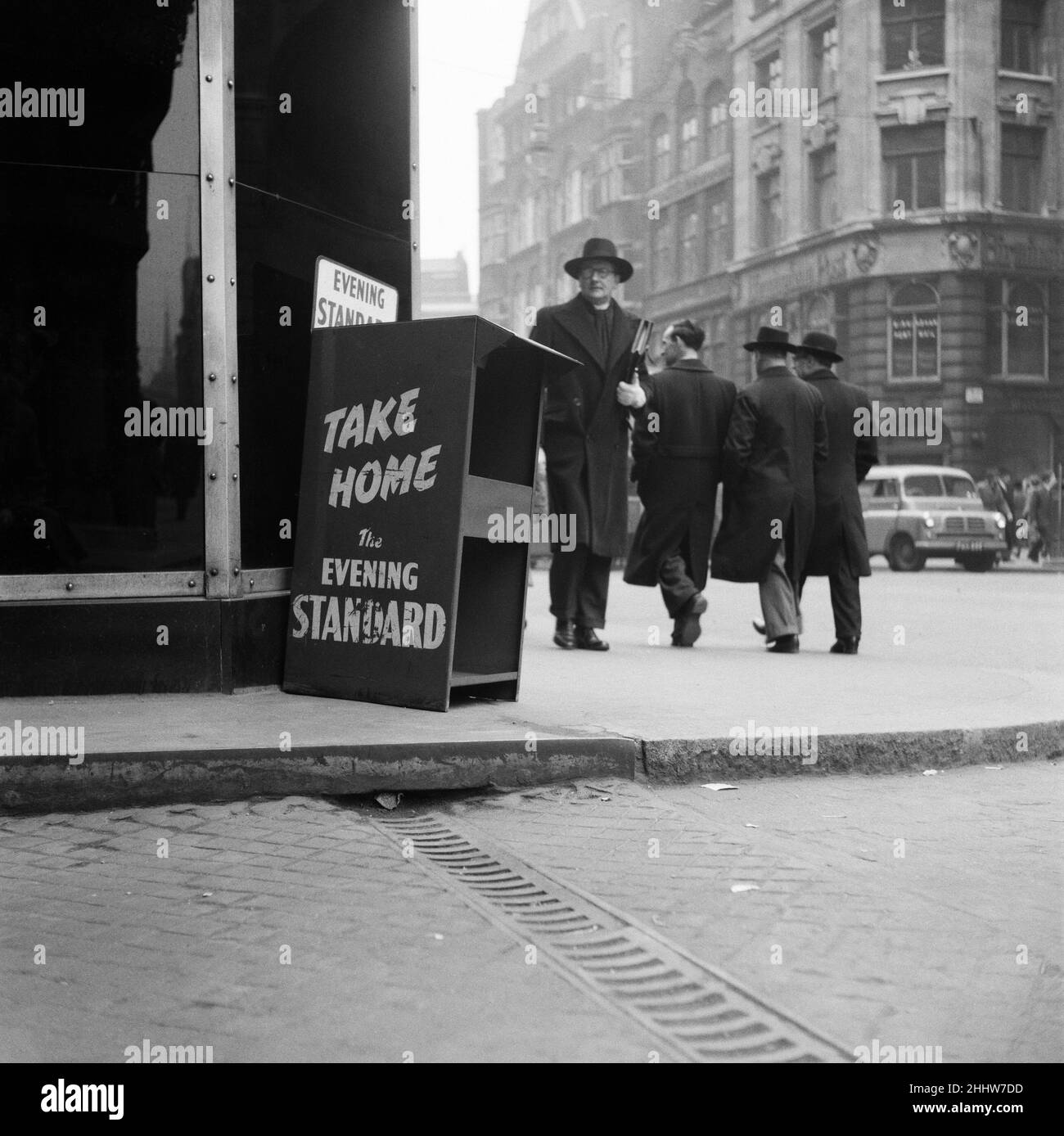 Newspaper Sellers in London. Circa April 1955 Stock Photo - Alamy