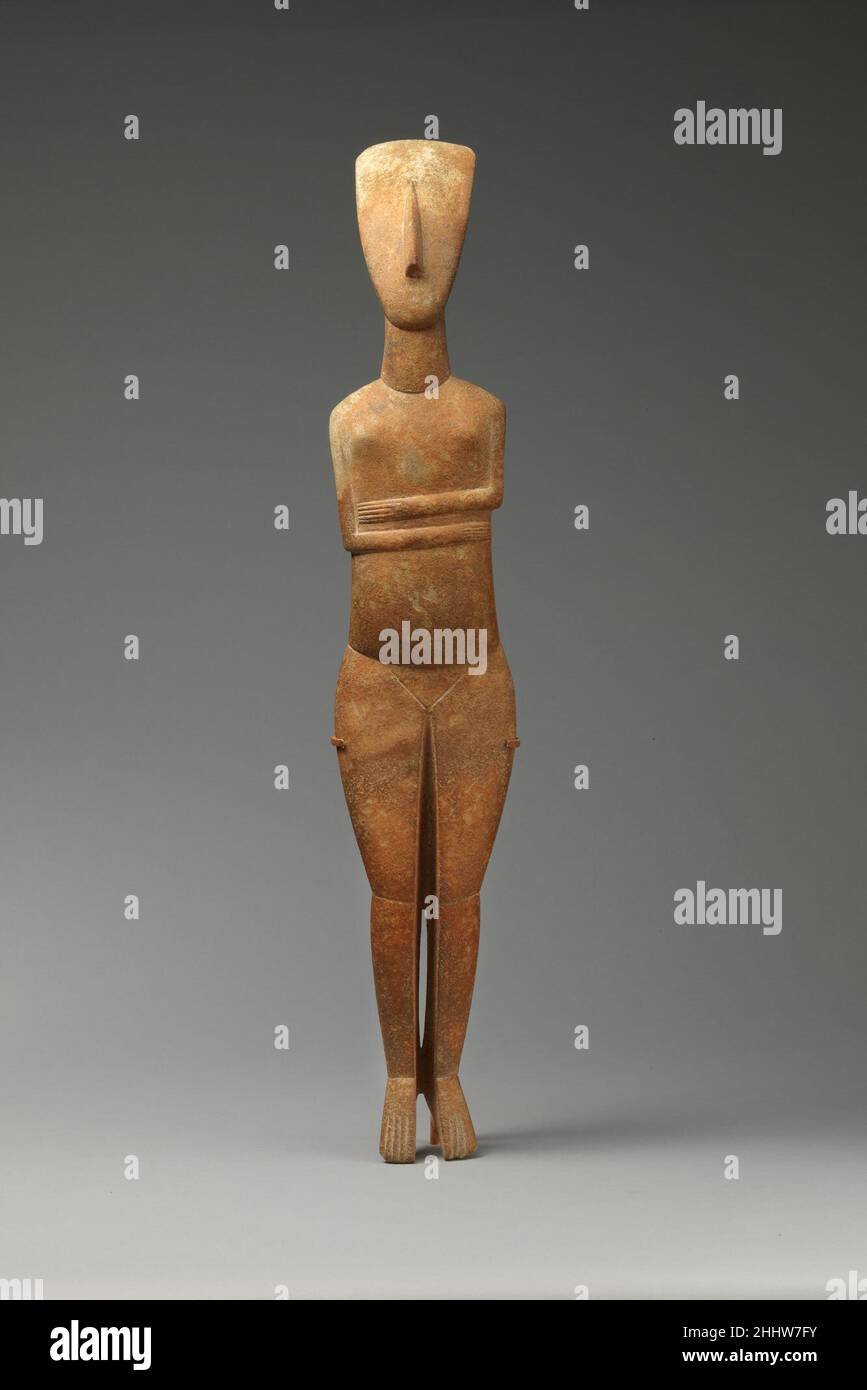 Marble female figure 2600–2400 B.C. Attributed to the Bastis Master The ...