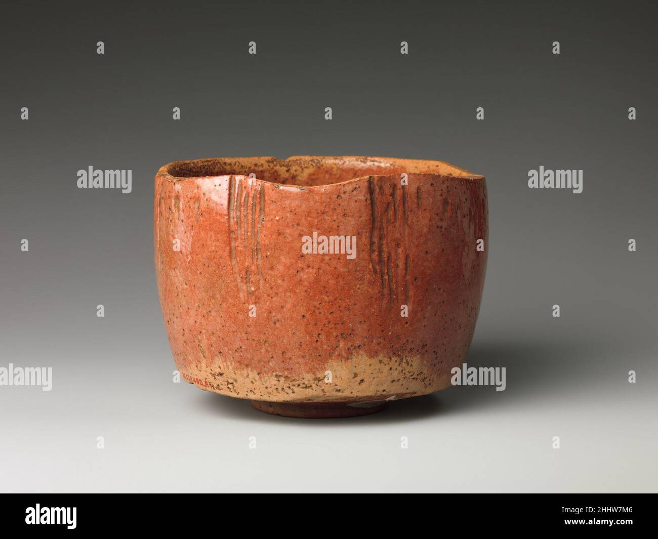 Red Raku Tea Bowl (copy of the Kaga Kōetsu Tea Bowl) 18th century Style ...