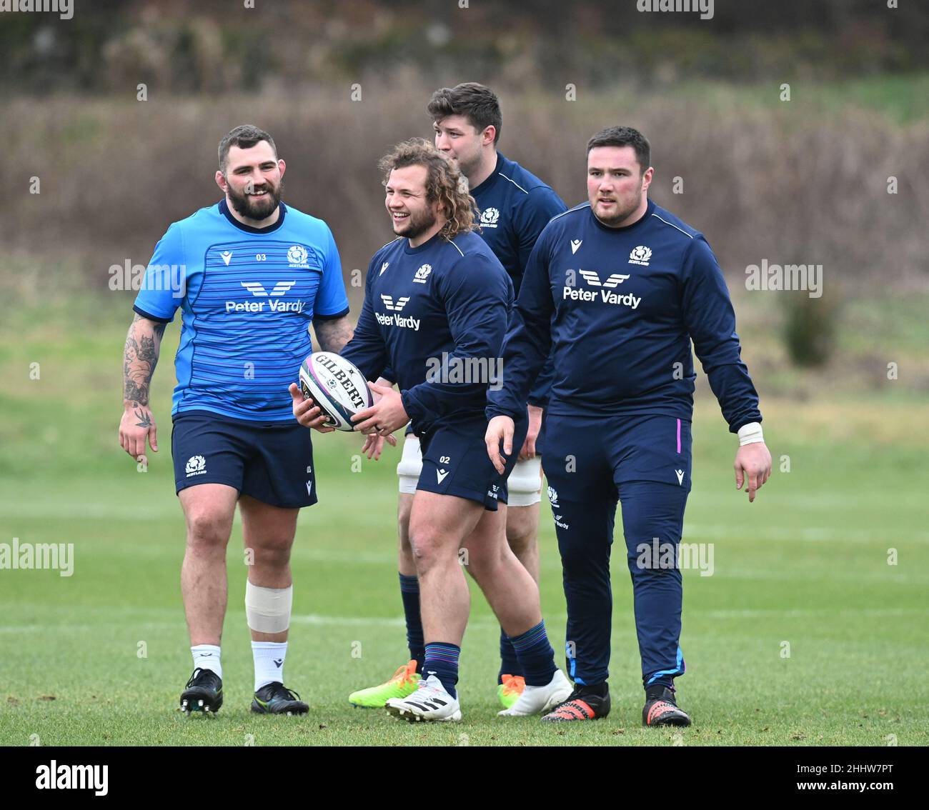 Grant gilchrist during scotland rugby training session at the oriam hi ...
