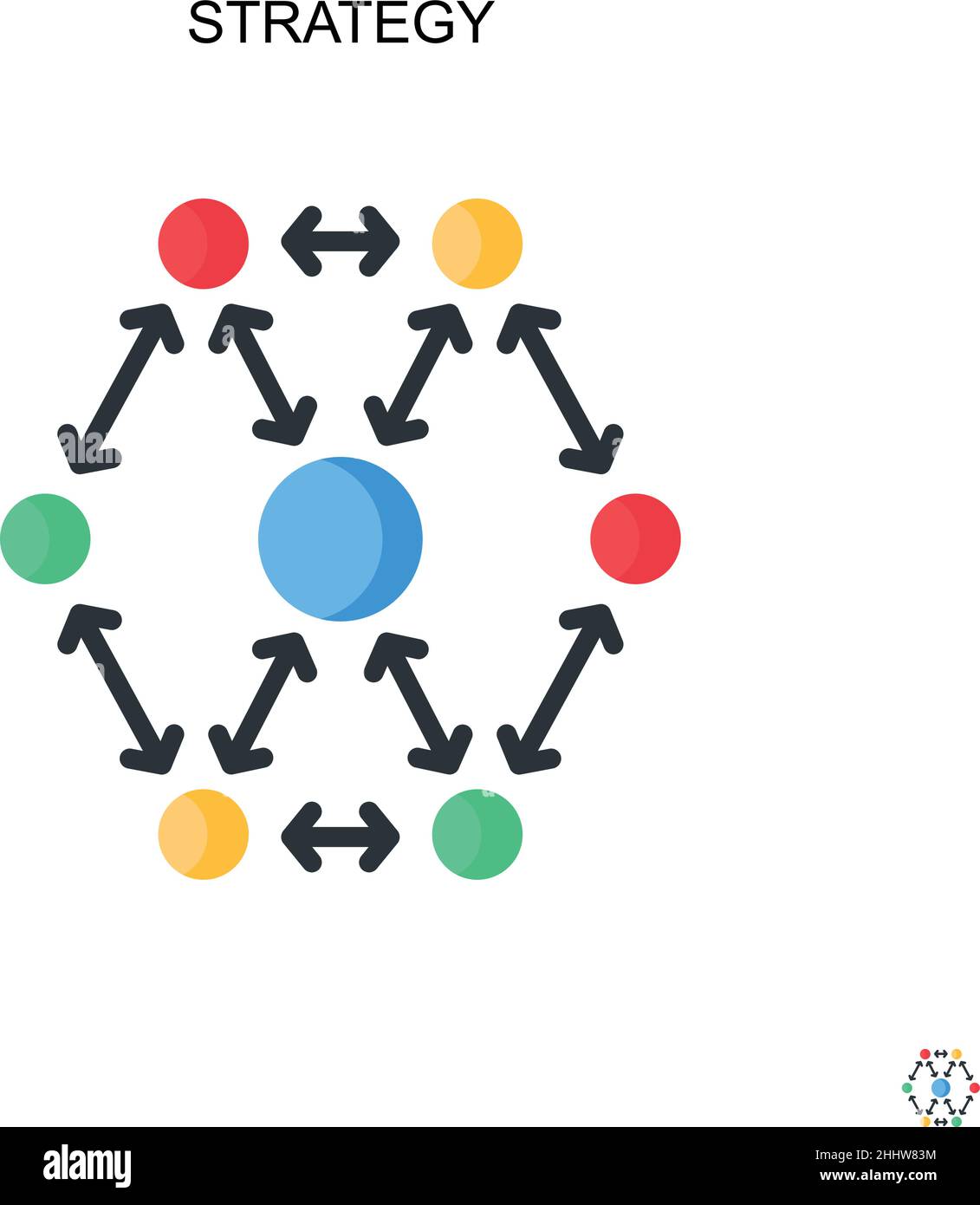 Strategy Simple vector icon.Perfect color modern pictogram on editable ...