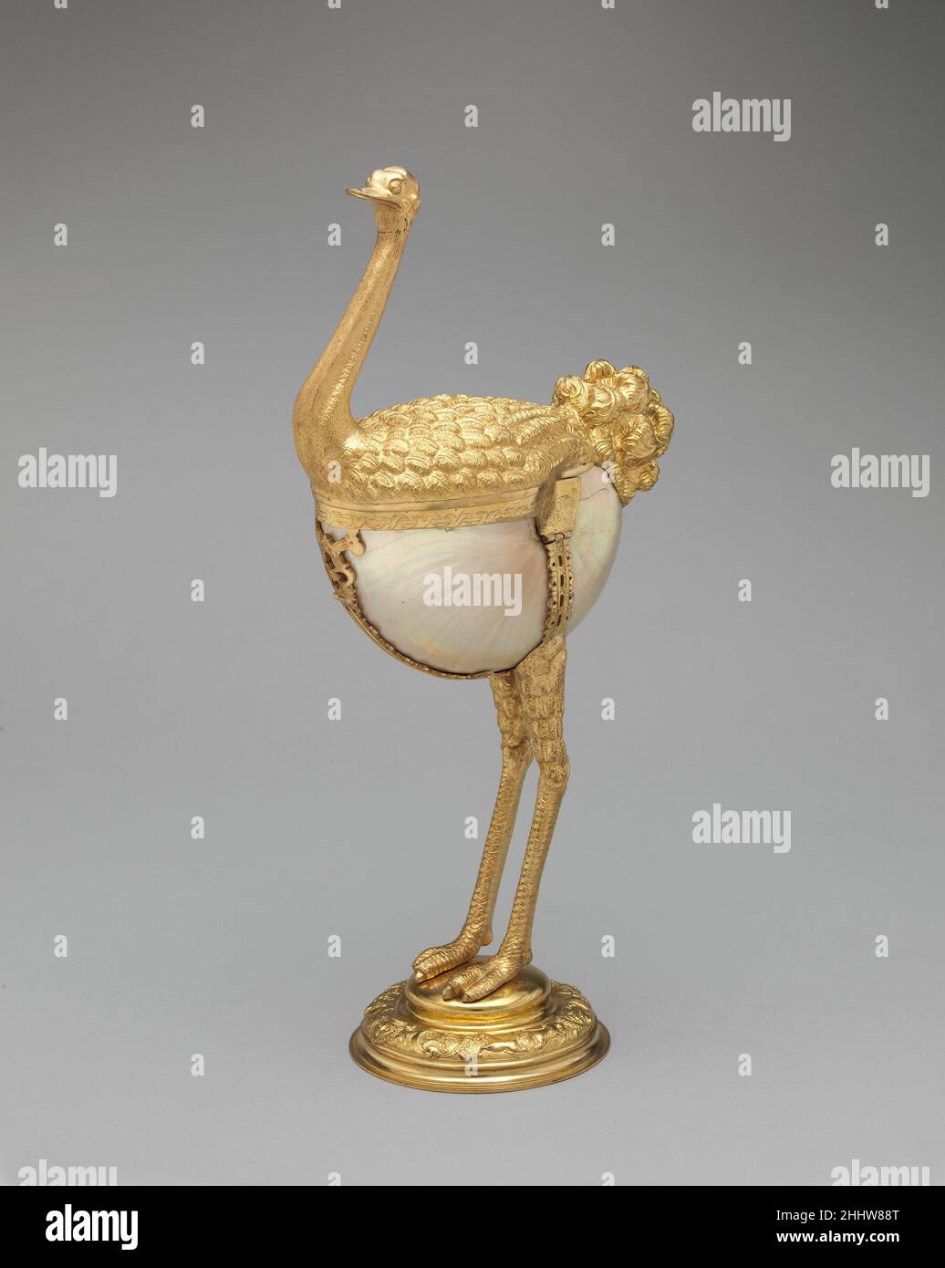 Nautilus shell cup with cover 19th century, after 17th century original ...