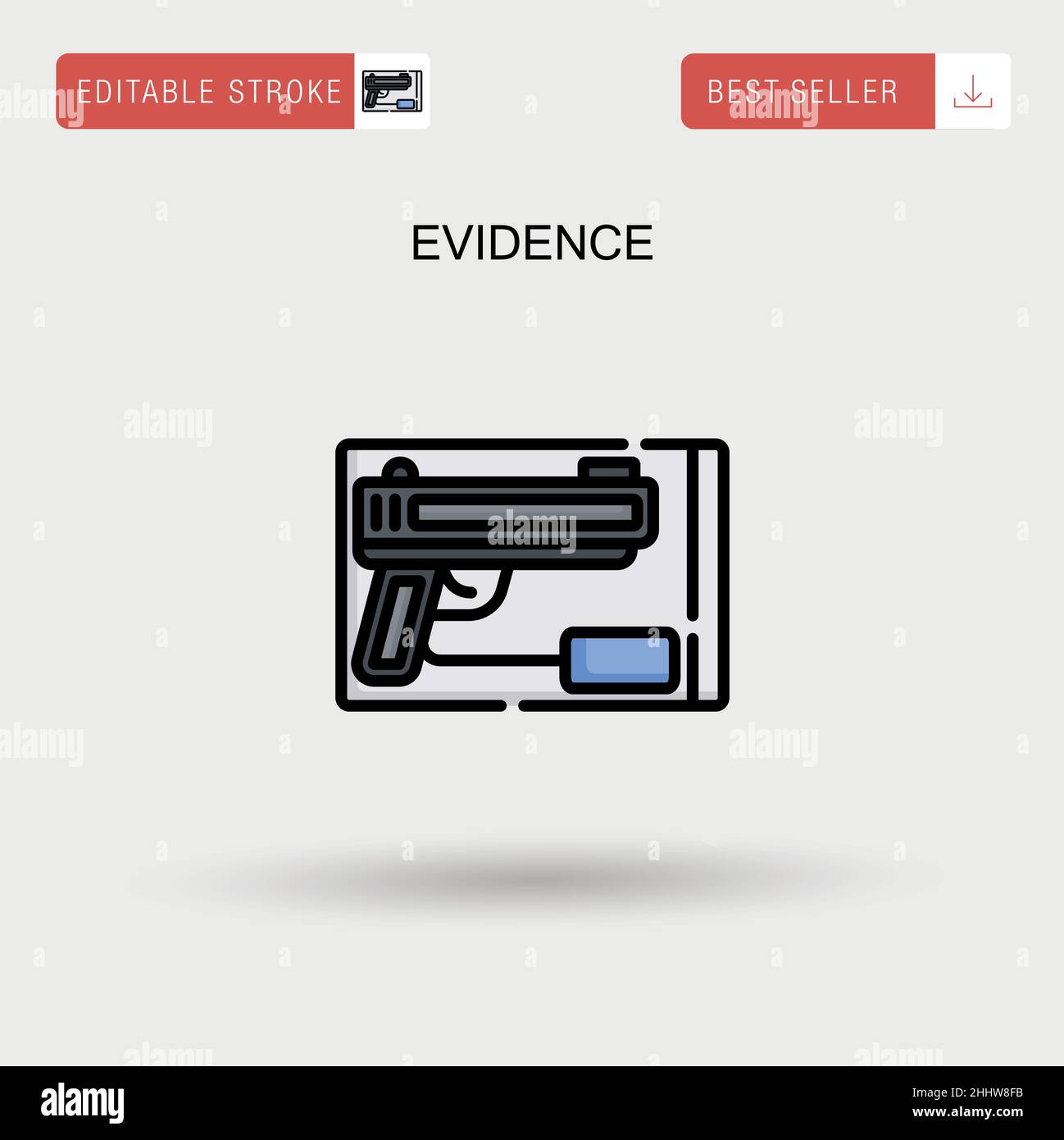 Evidence Simple vector icon Stock Vector Image & Art - Alamy