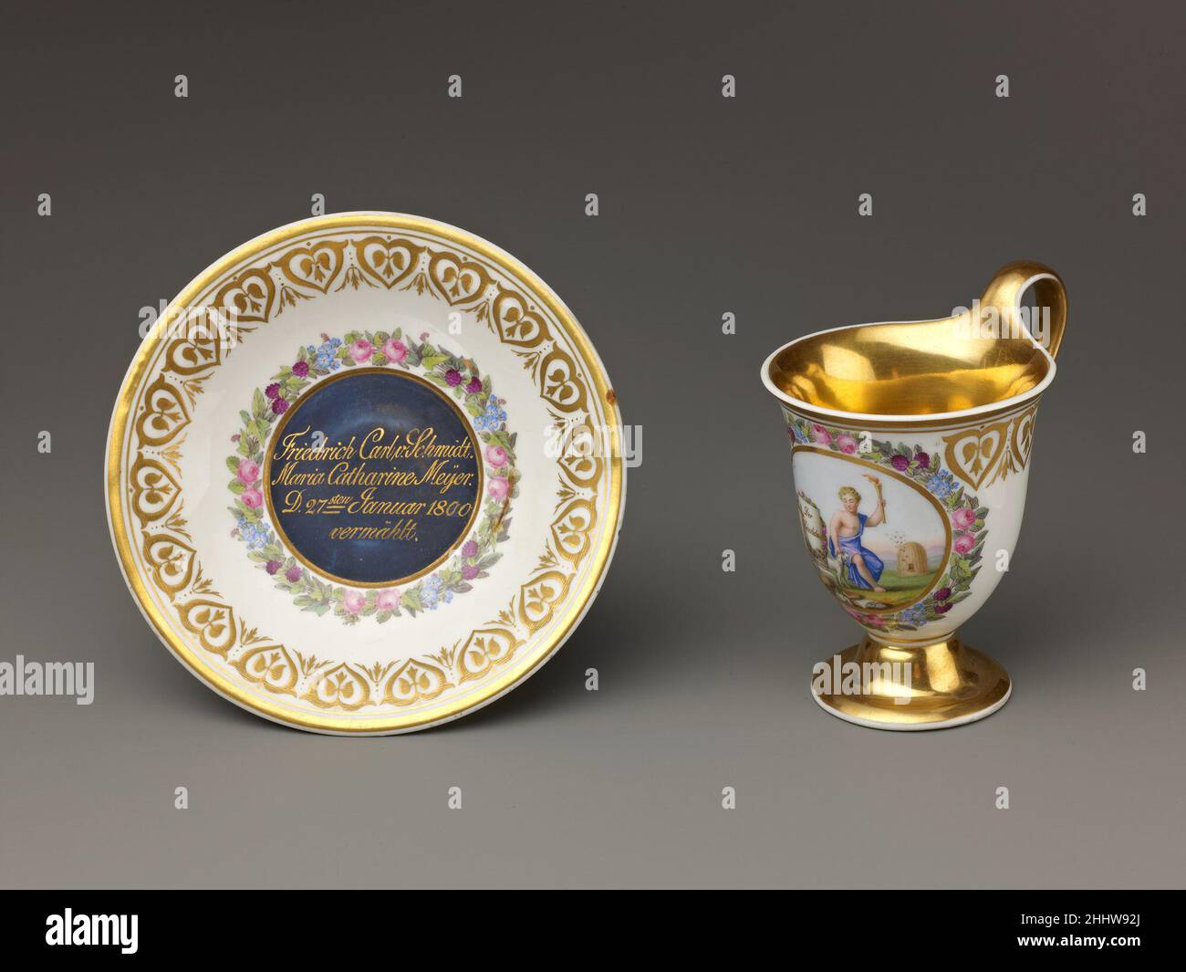 Cup and saucer ca. 1825 Royal Porcelain Manufactory (Königliche ... Cup and saucer ca. 1825 Royal Porcelain Manufactory (Königliche ...