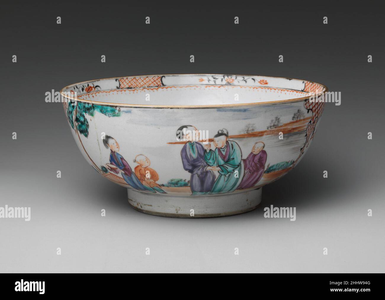 Bowl 1736–95 Chinese. Bowl 724 Stock Photo - Alamy