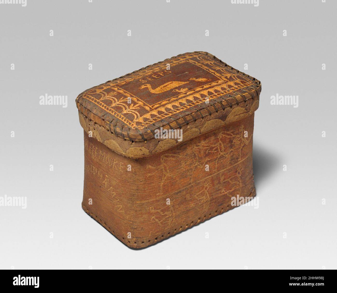 Lidded Box ca. 1890 Tomah Joseph. Lidded Box. Tomah Joseph (Native ...