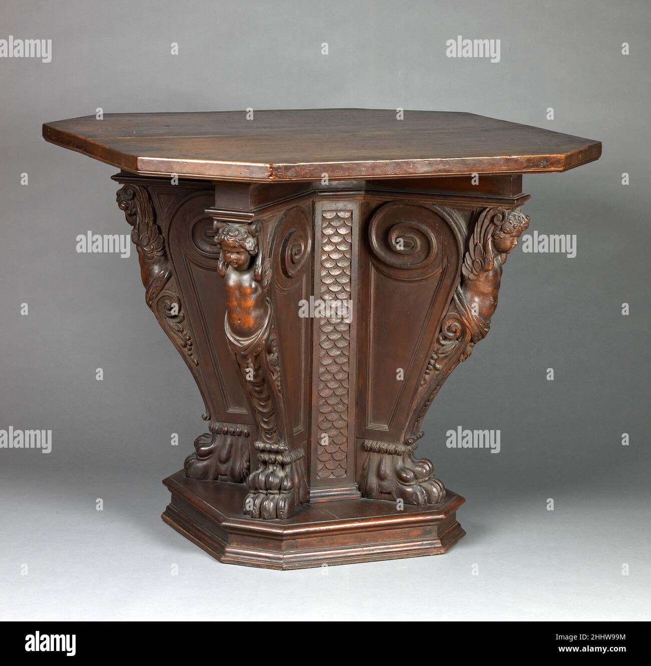 Octagonal table early 20th century Italian (?) or American (United ...