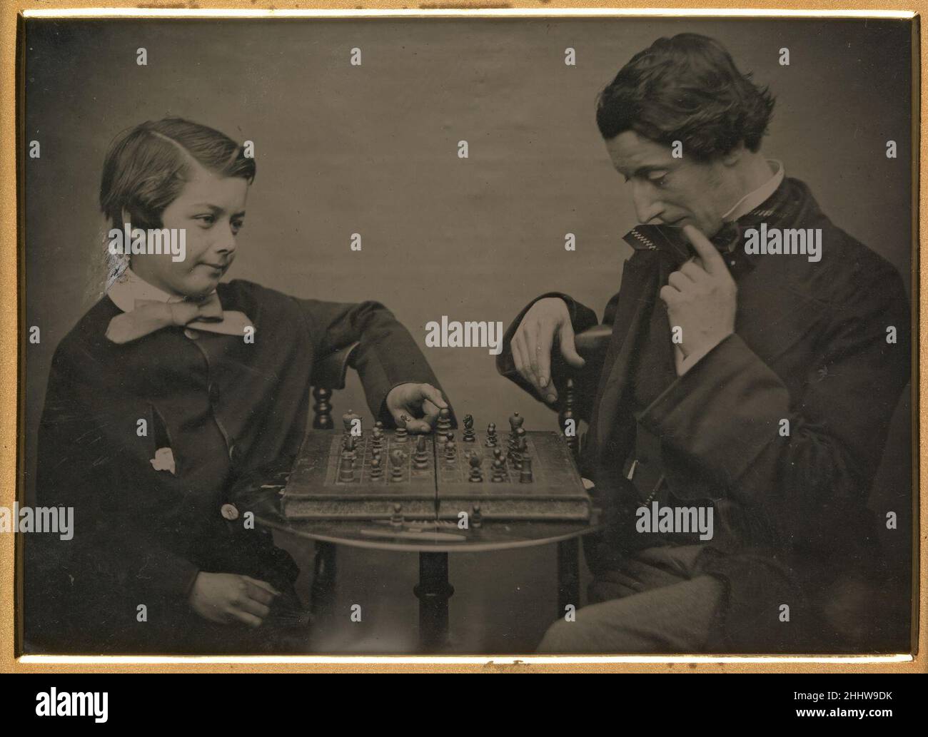 [Chess Players] 1850s Unknown. [Chess Players] 267247 Stock Photo - Alamy