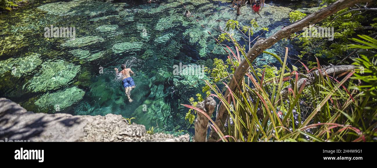 Mexican cave river hi-res stock photography and images - Alamy