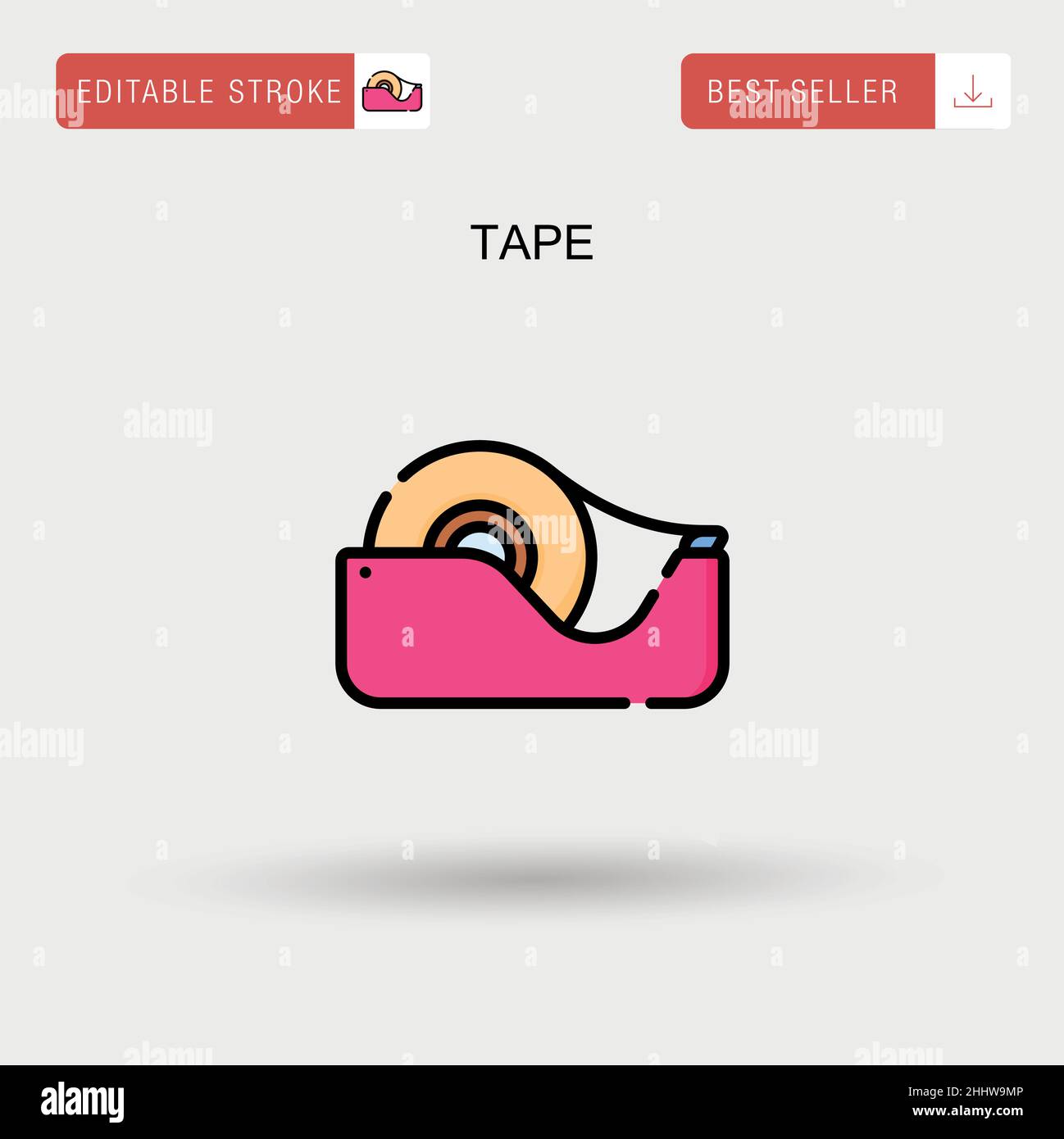 Tape Simple vector icon Stock Vector Image & Art - Alamy