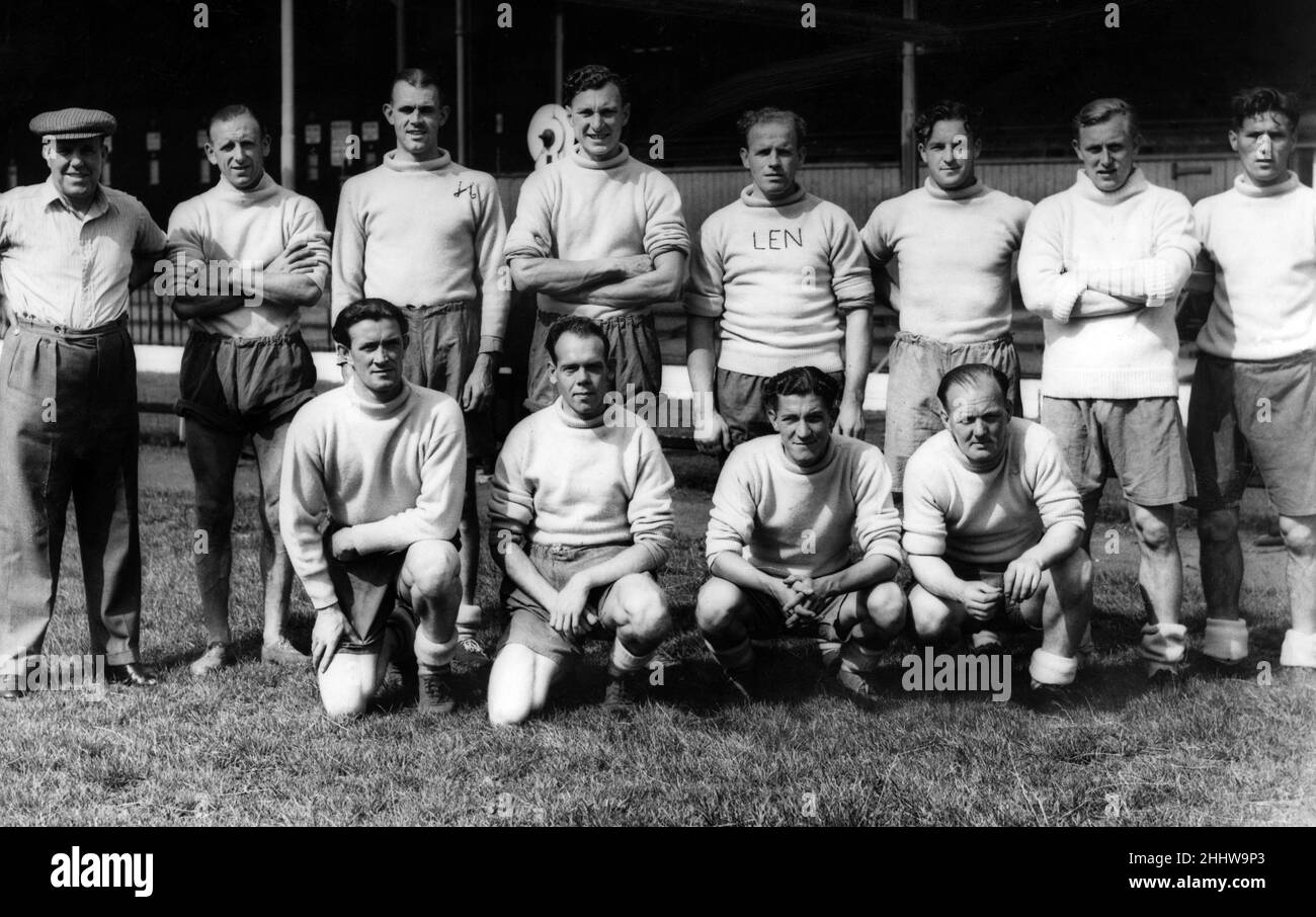 Gateshead players report at Redheugh Park today. Players pose for ...