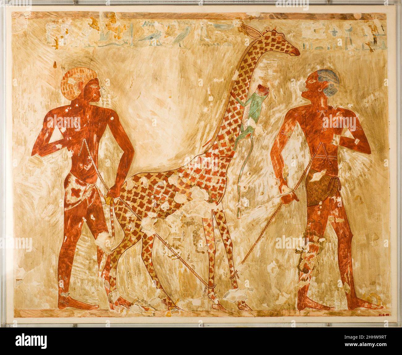 Nubians with a Giraffe and a Monkey, Tomb of Rekhmire ca. 1504–1425 B.C ...
