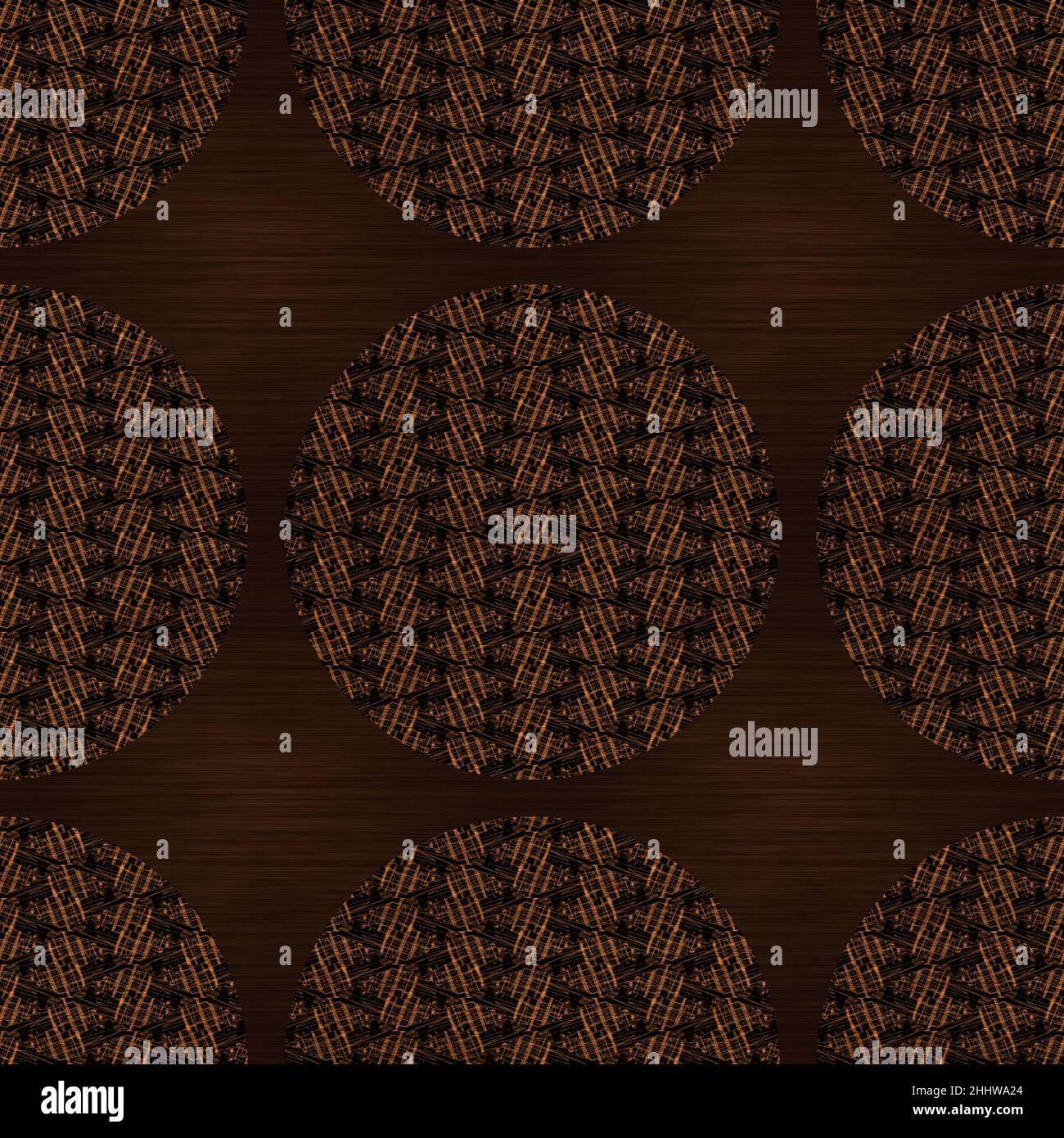 Brown wood effect decorative inlay texture. Seamless engraved oriental ...