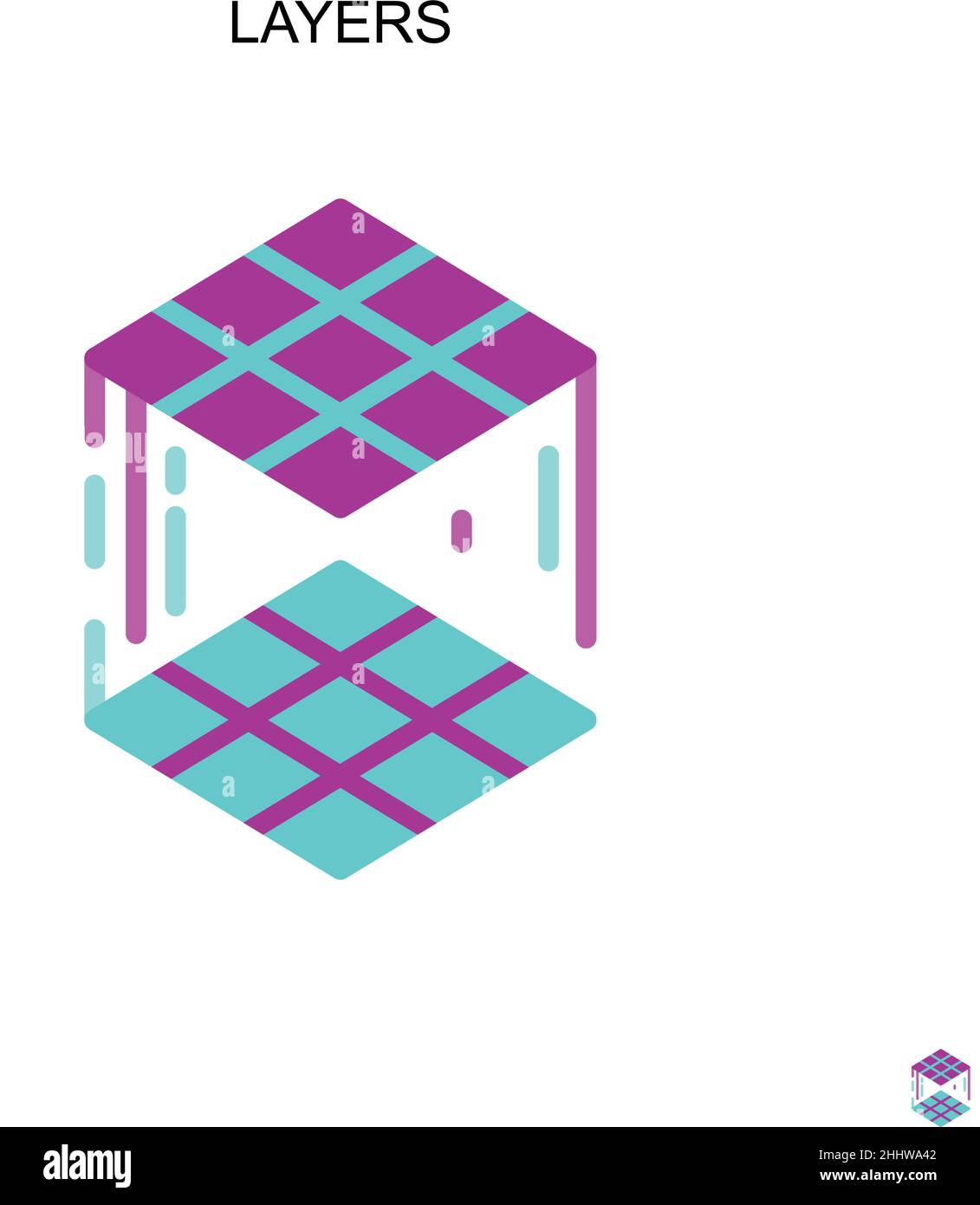 Layers Simple vector icon.Perfect color modern pictogram on editable ...