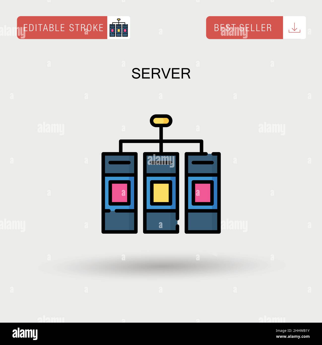 Ai hosting web server firewall Stock Vector Images - Alamy