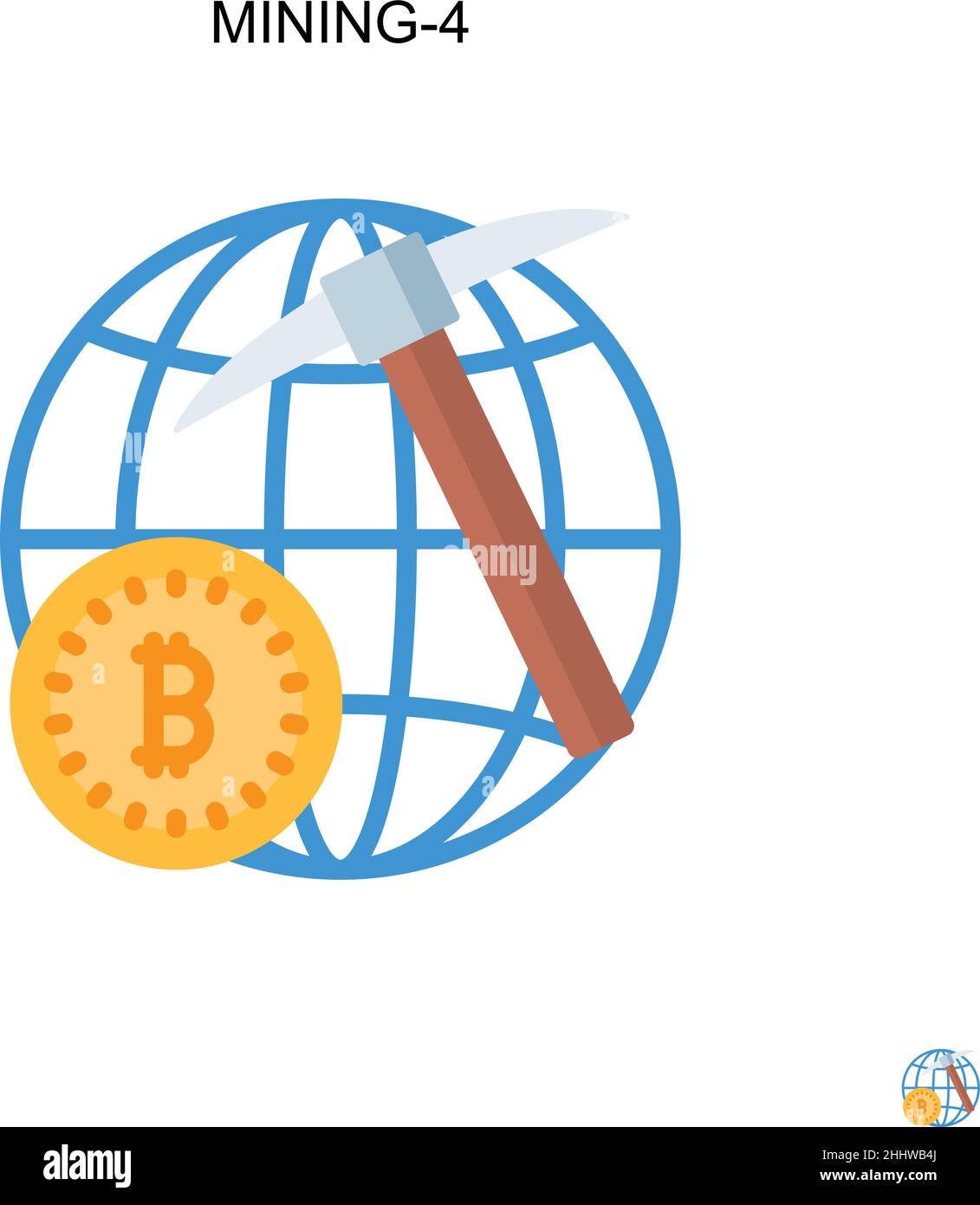 Mining-4 Simple vector icon.Perfect color modern pictogram on editable ...