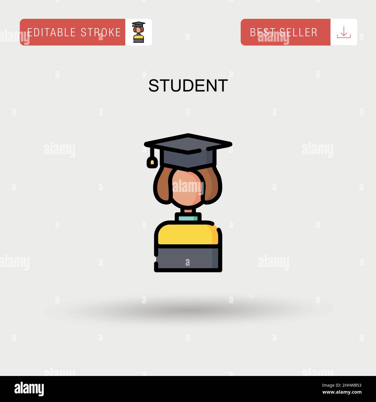 Asian american female student Stock Vector Images - Alamy