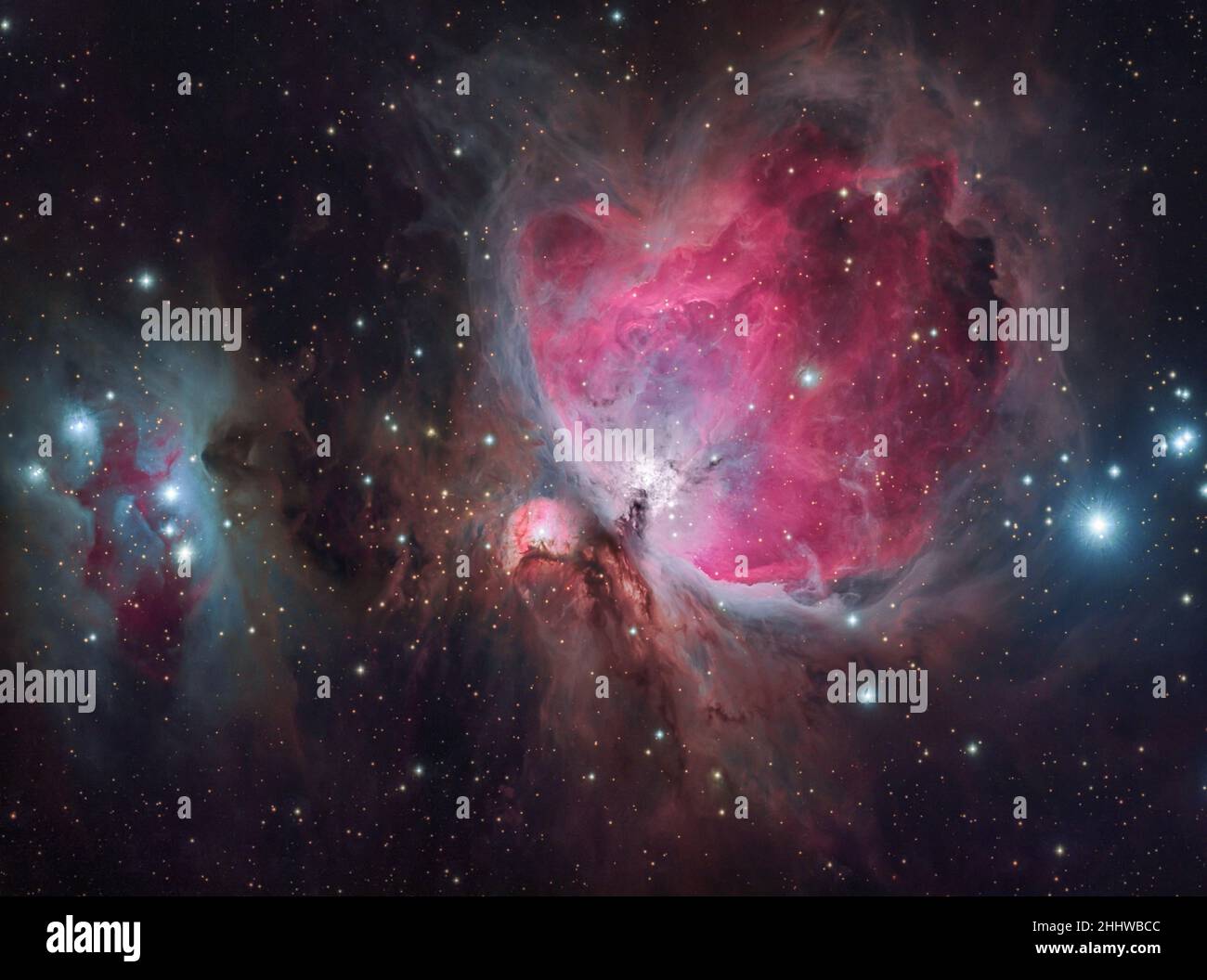 BEIJING, CHINA - DECEMBER 25, 2021 - The M42 Orion Nebula is pictured ...
