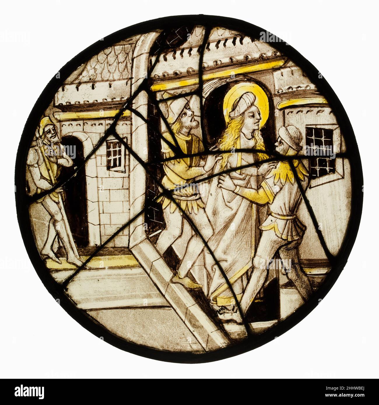 Roundel with Saint Barbara or Saint Catherine Thrown into Prison 1480 ...