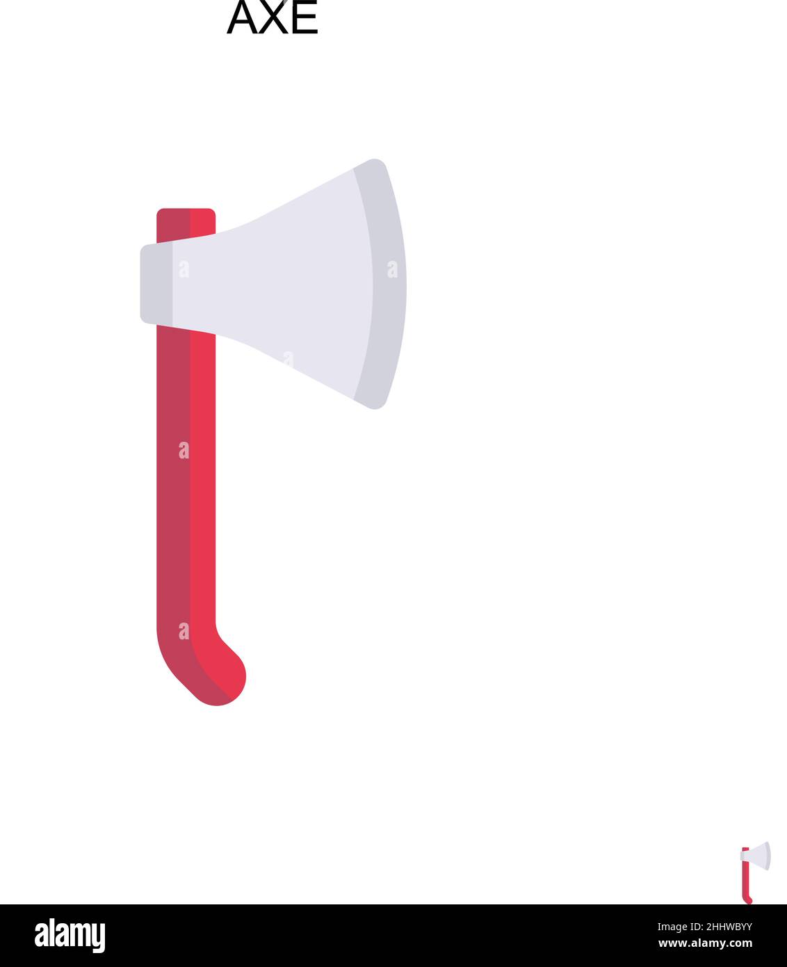 Axe Simple vector icon. Illustration symbol design template for web ...