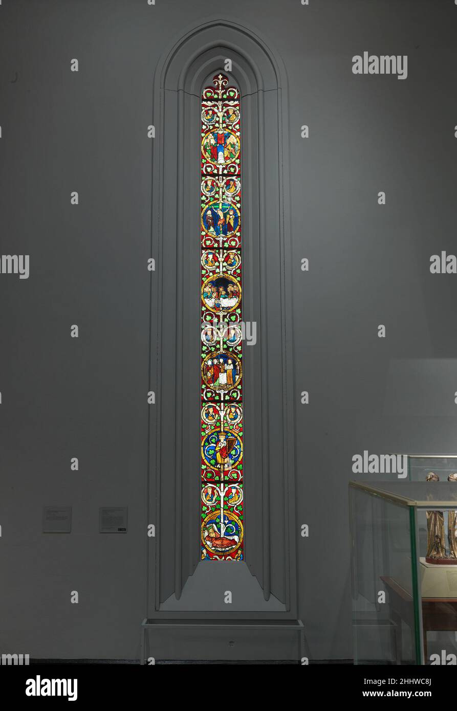 Tree of Jesse Window: The Reclining Jesse, King David, and Scenes from ...