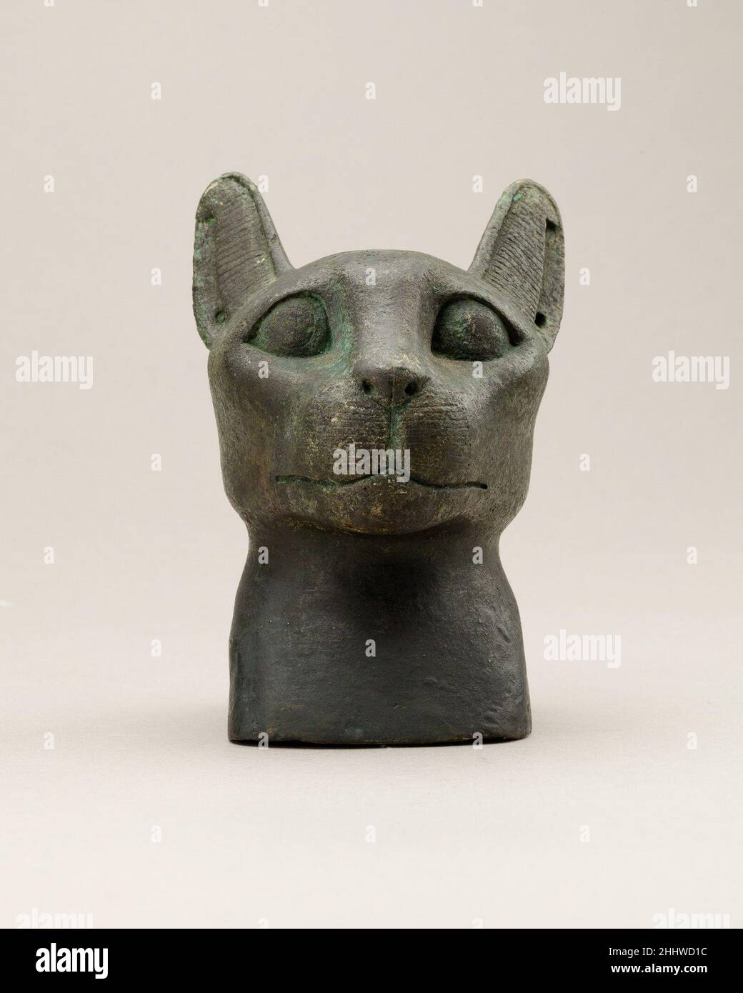 Head of a cat 664–30 B.C. Late Period–Ptolemaic Period The cat was ...