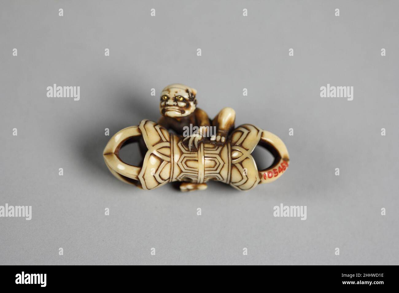Netsuke of Demon with Gold Eyes 19th century Japan. Netsuke of Demon ...
